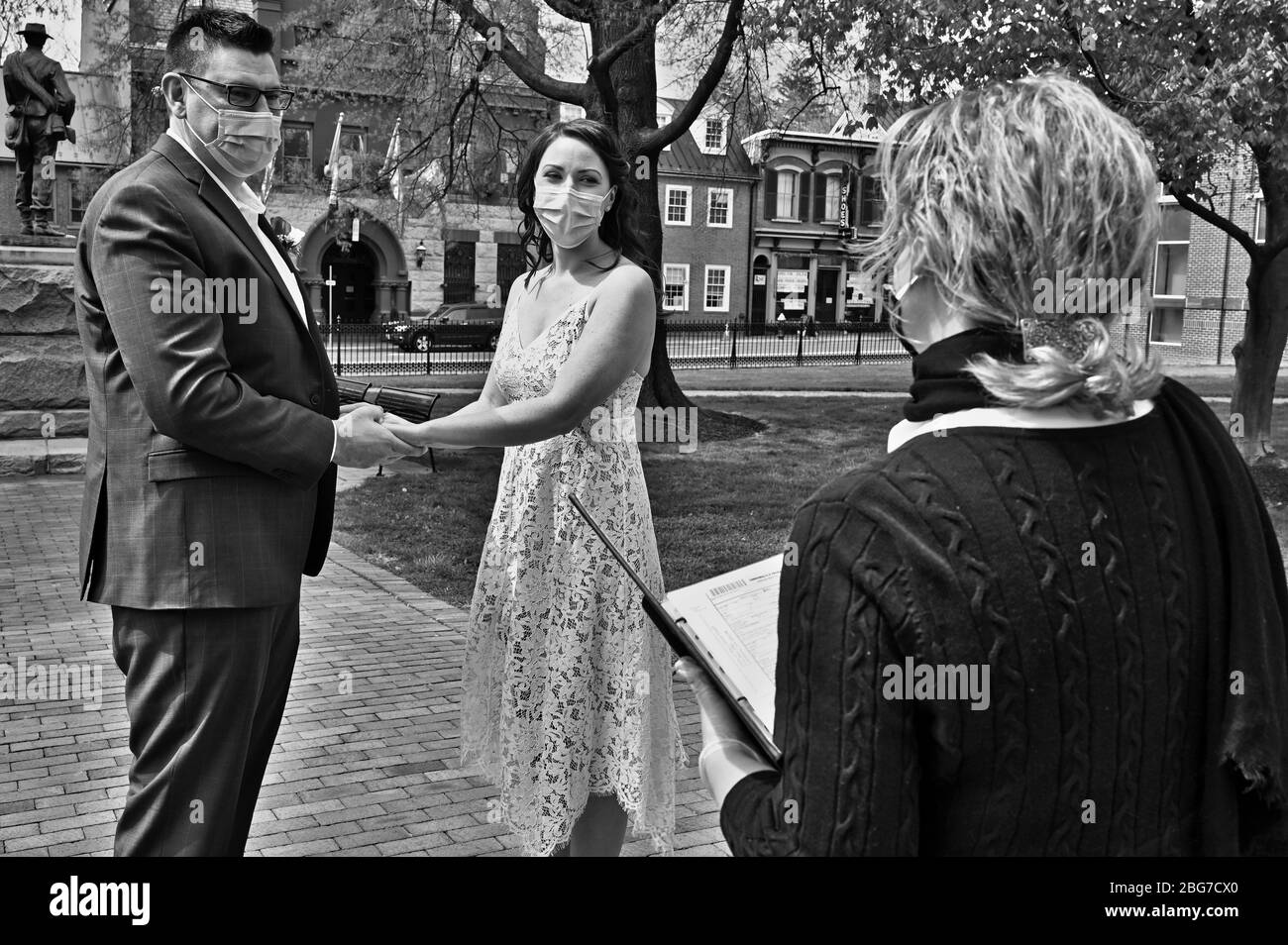 UNITED STATES - 04-20-20: Faith Albers and Adrian Gerber get married in ...
