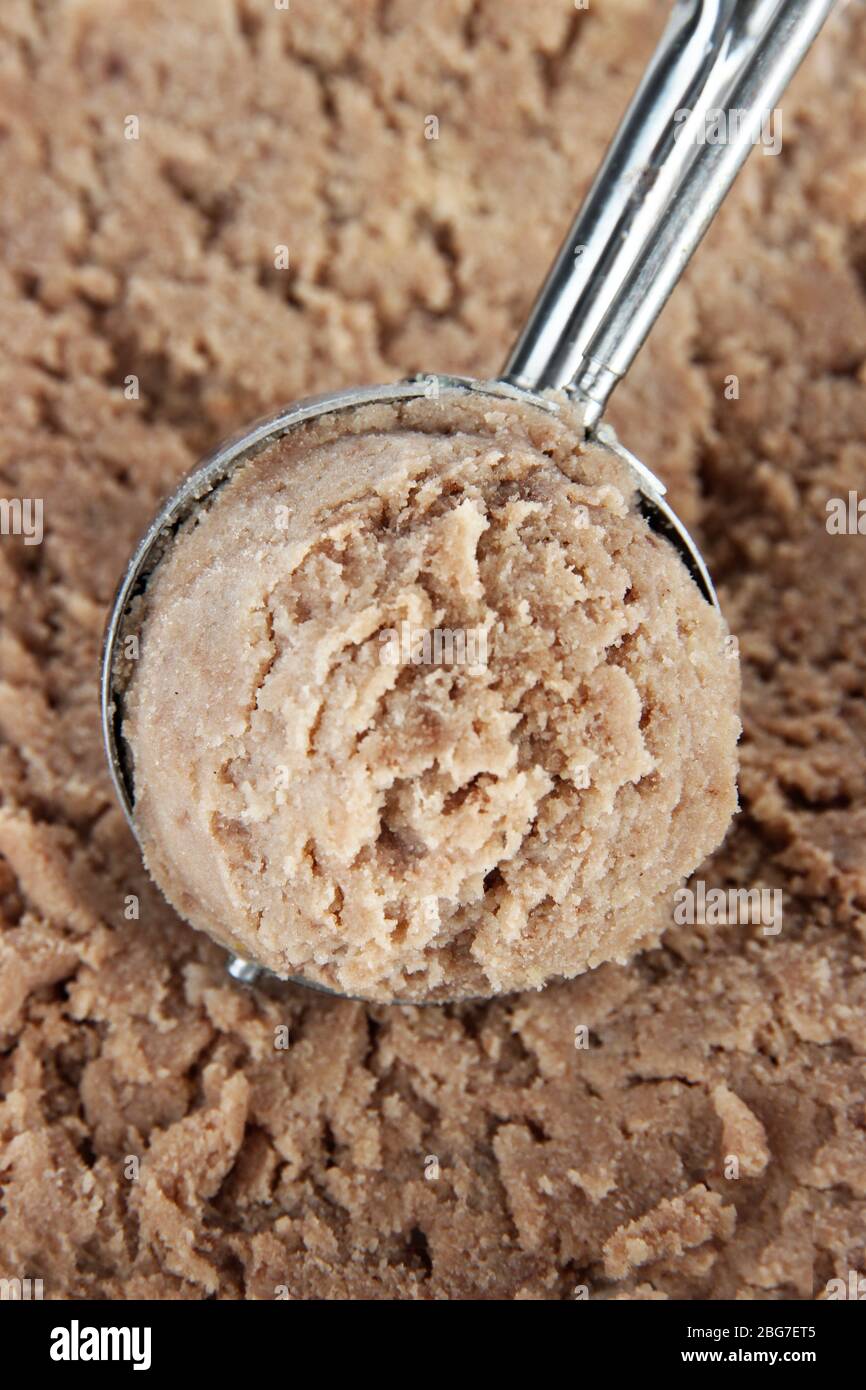 Tasty ice cream scoop, close up Stock Photo - Alamy