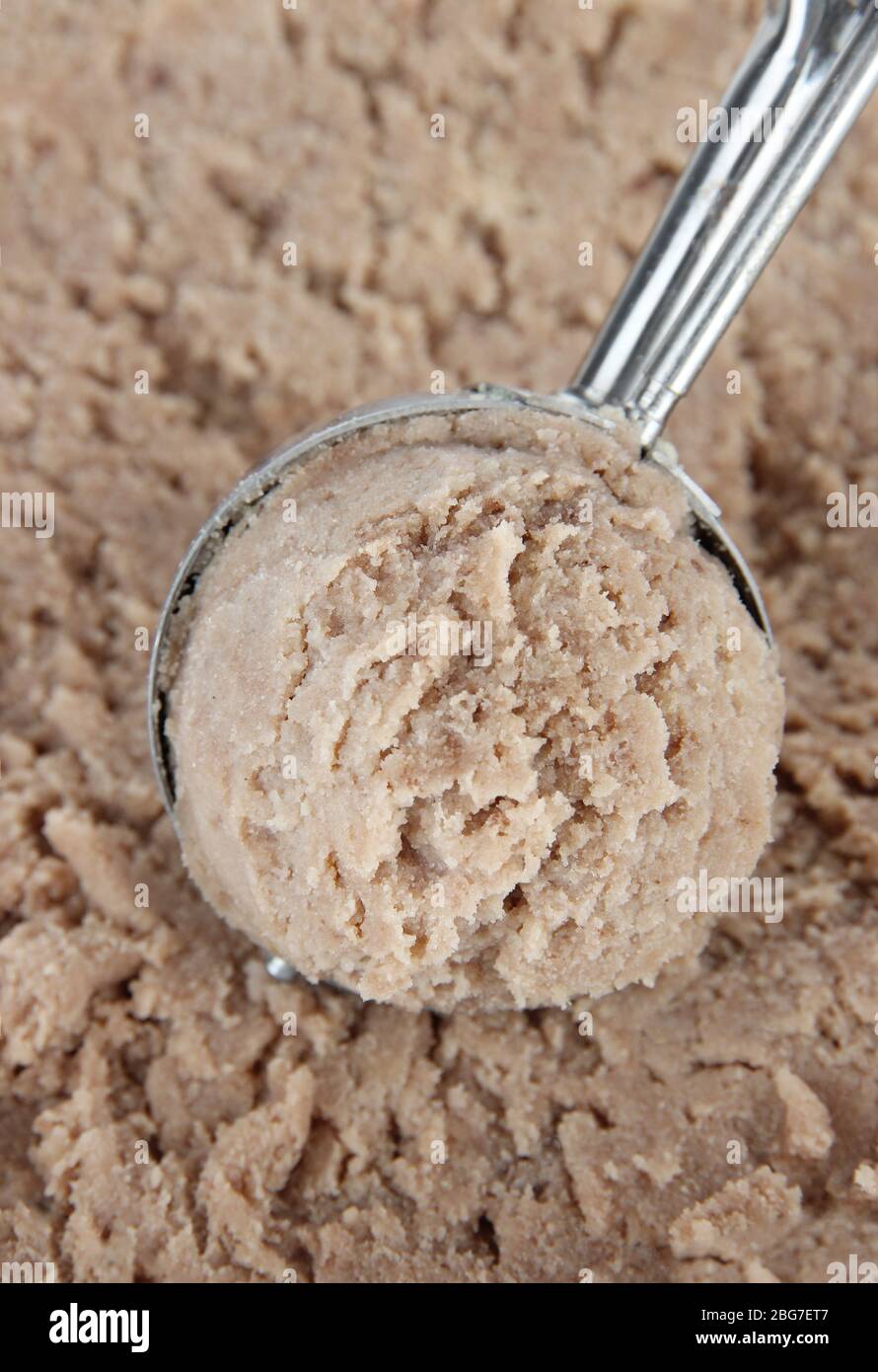 Tasty ice cream scoop, close up Stock Photo - Alamy