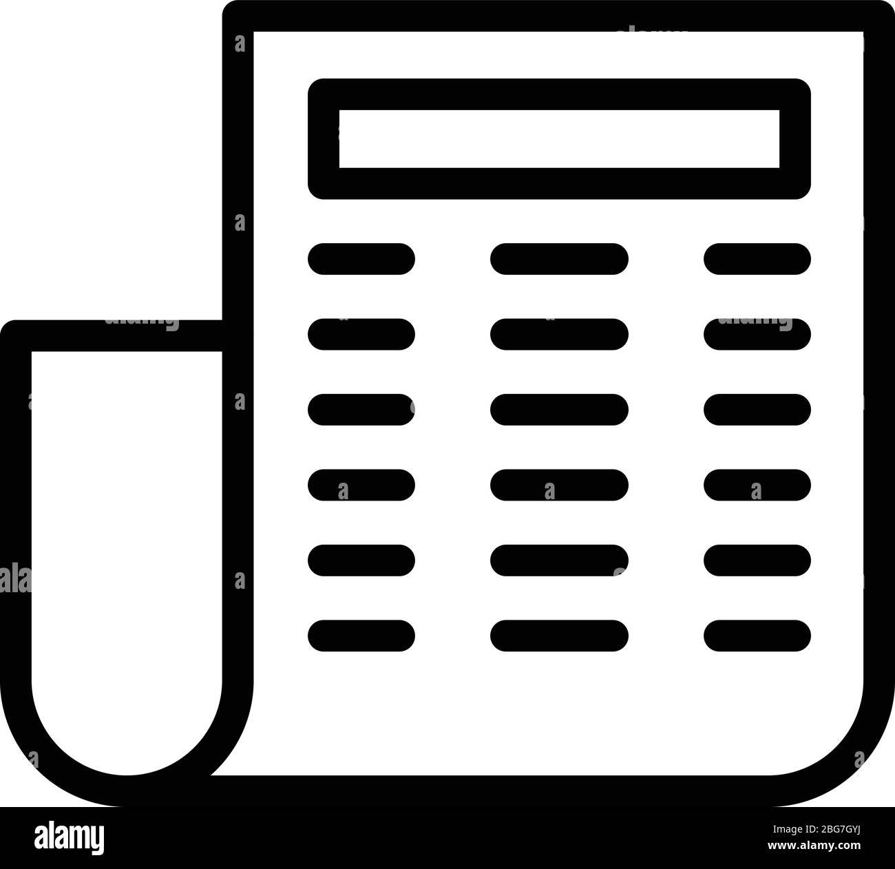 Document icon, outline style Stock Vector Image & Art - Alamy