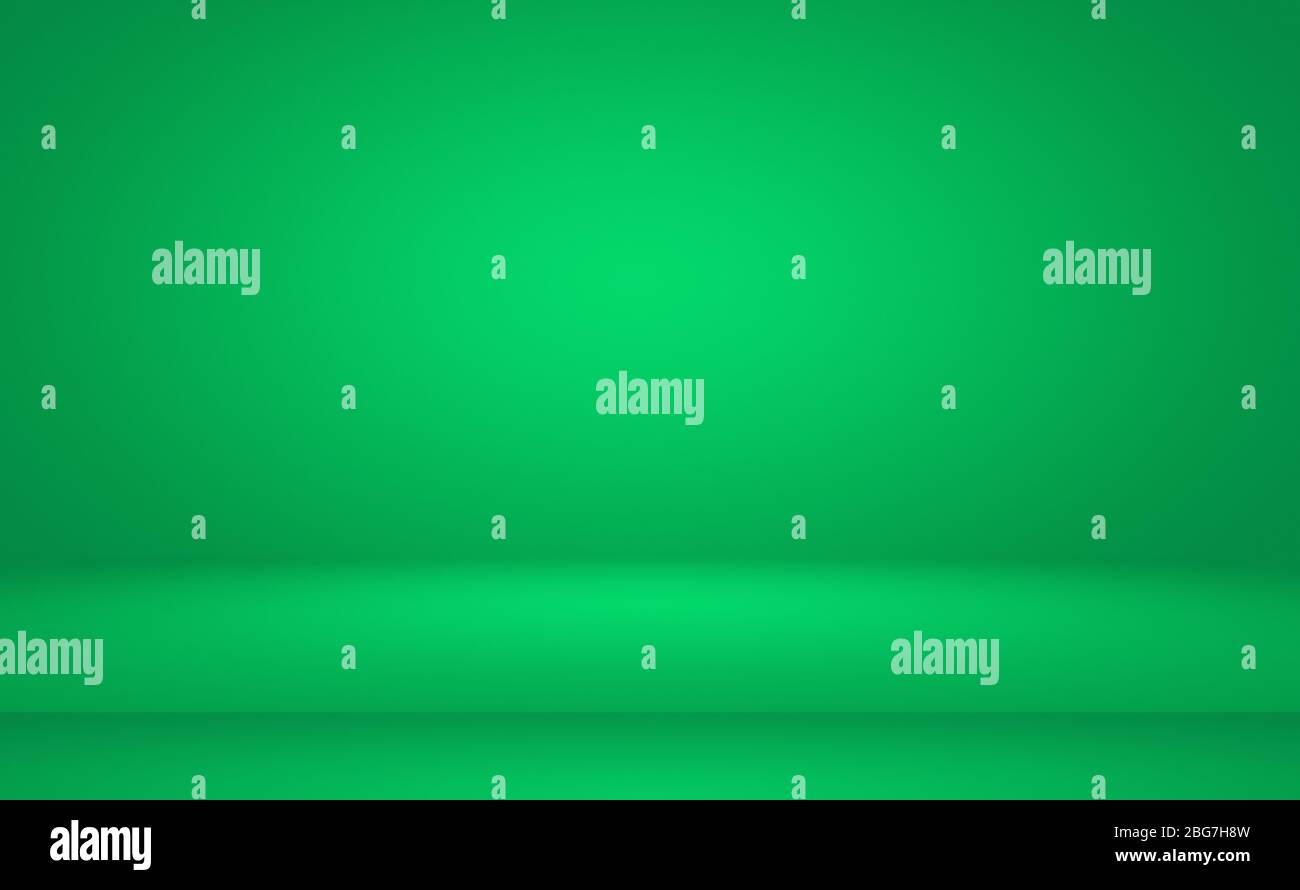 Green gradient abstract background empty room with space for your text ...