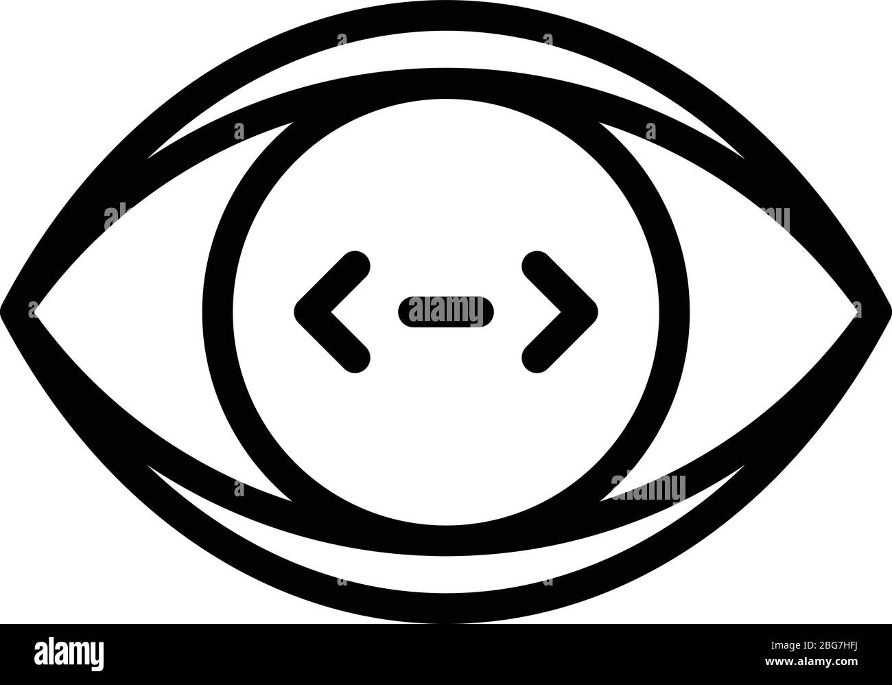 Human eye with binary code Stock Vector Images - Alamy