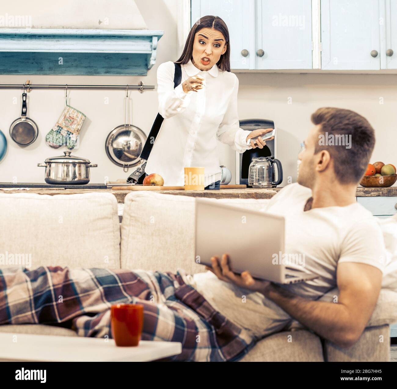 Angry wife hi-res stock photography and images - Alamy