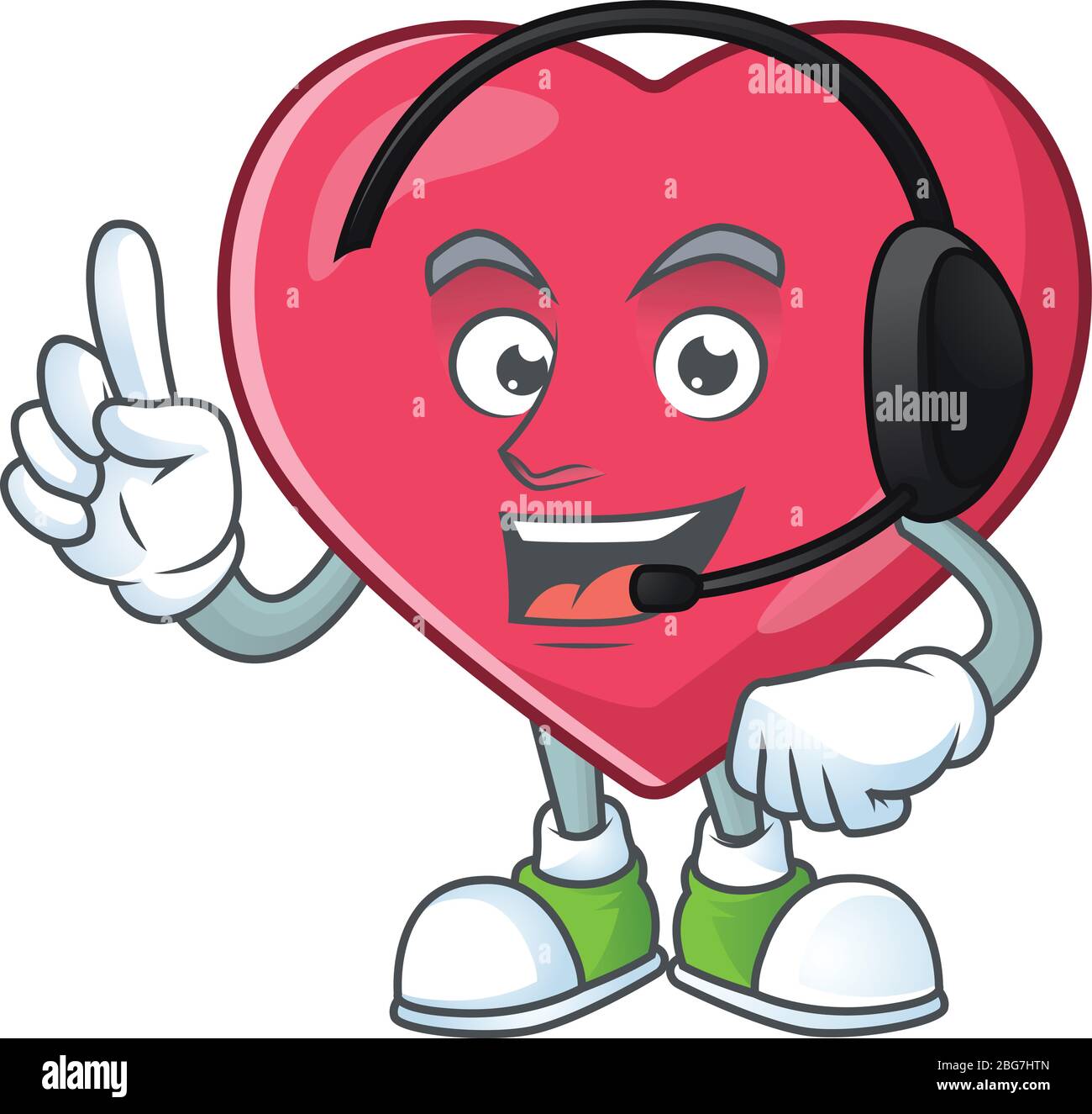 Heart medical notification cartoon character style speaking on ...