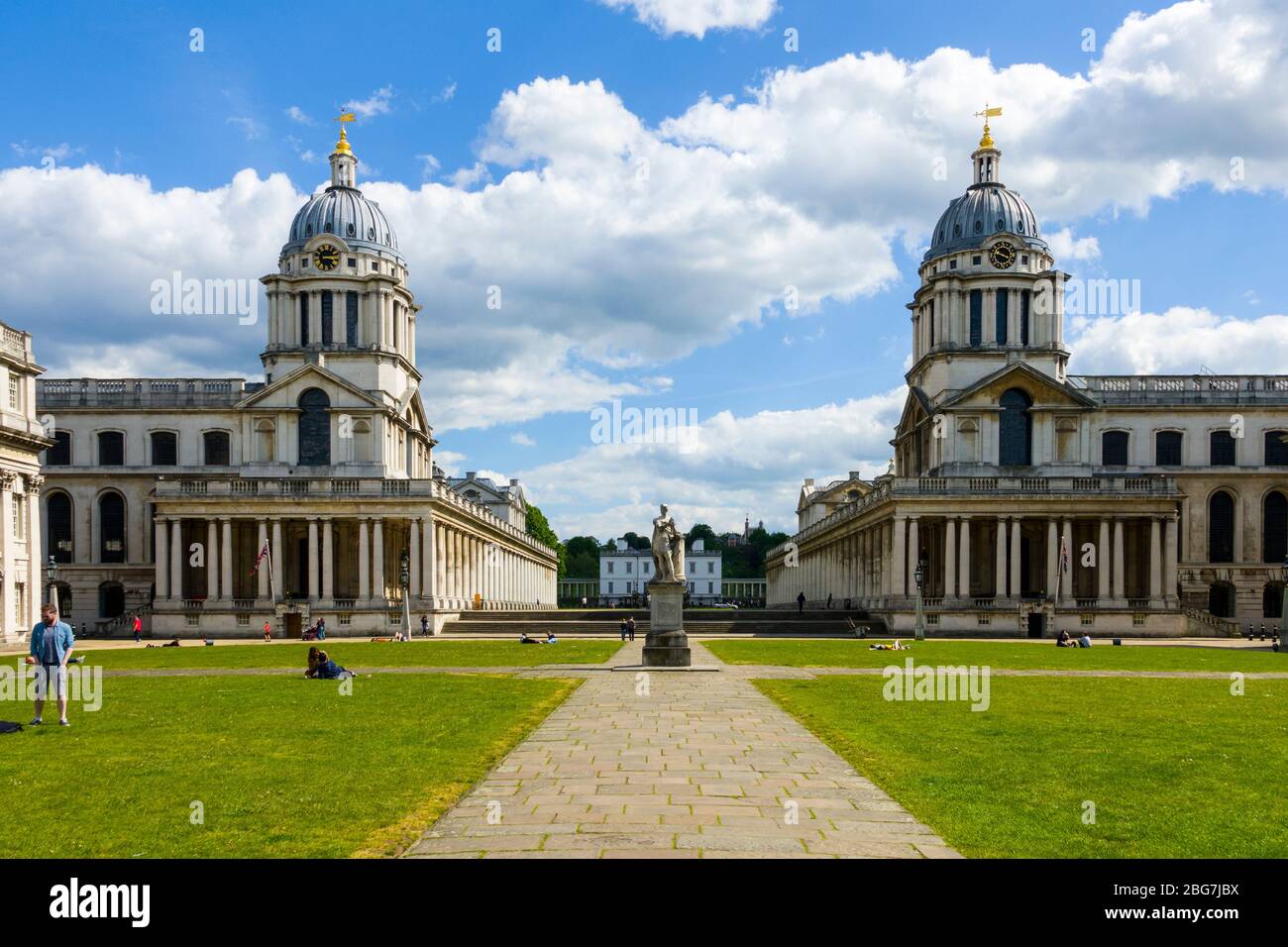 Old Royal Naval College Greenwich England Prime Meridian Zero Longitude ...