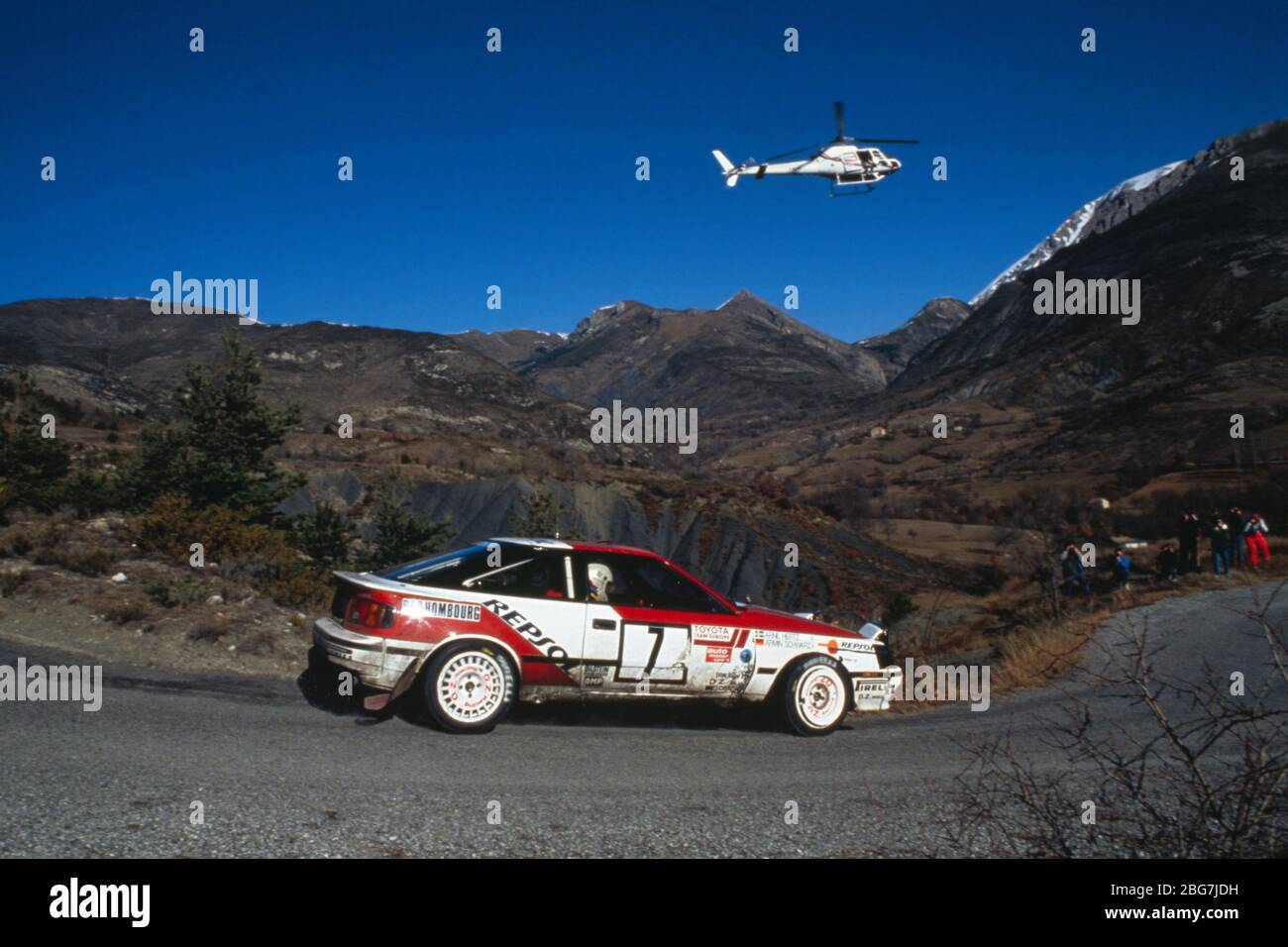 Rally Monte Carlo 1991, Schwars / Hertz, Toyota Stock Photo - Alamy