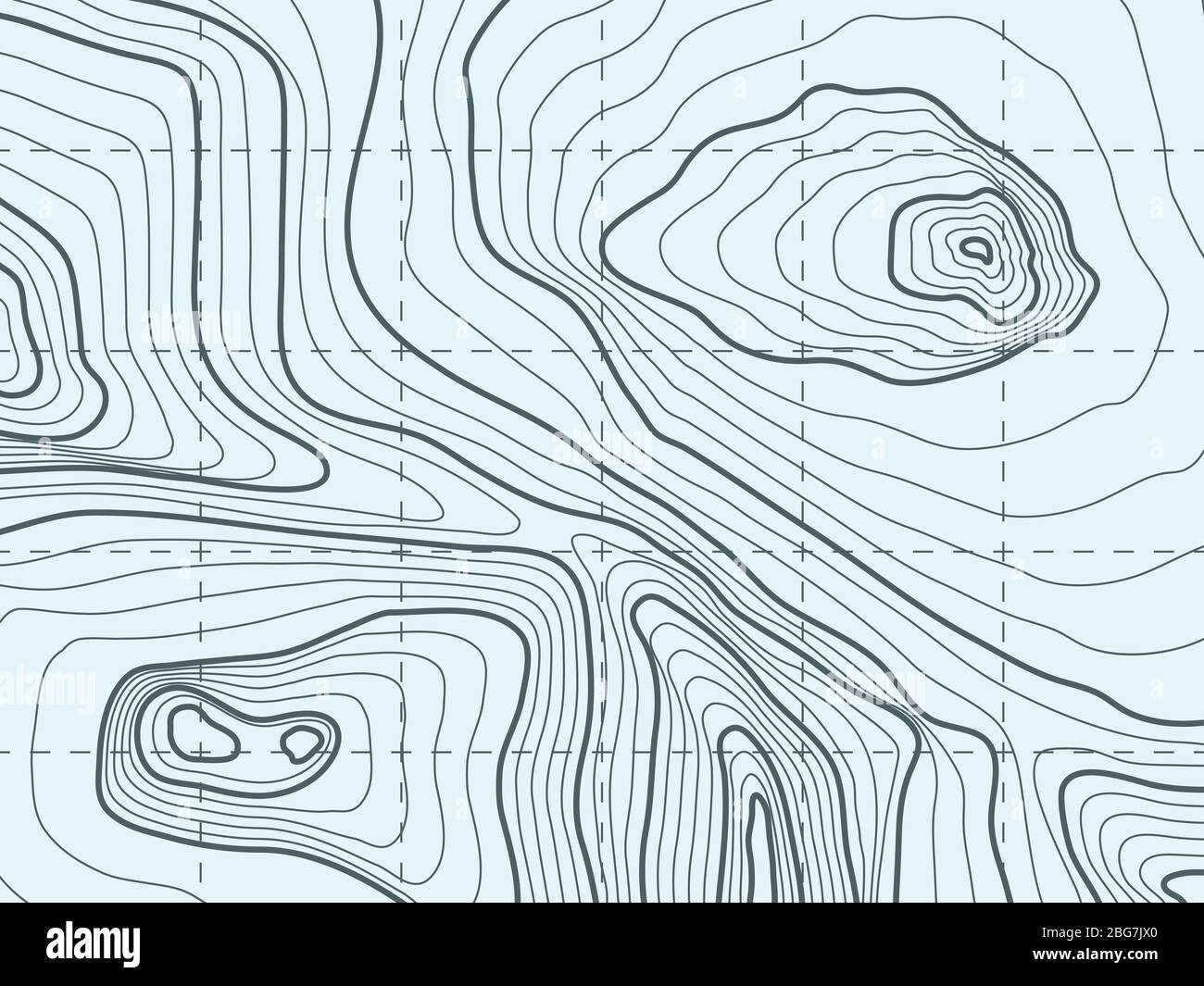 Topographic contour, line vector map with mountain. Illustration of ...