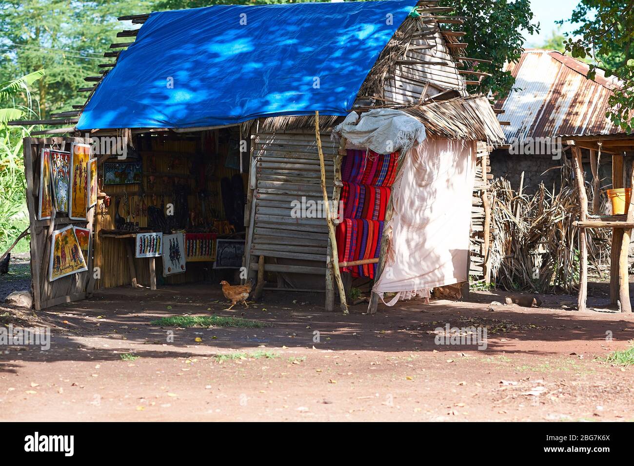A road side curio shop in Northern Tanzania Stock Photo - Alamy