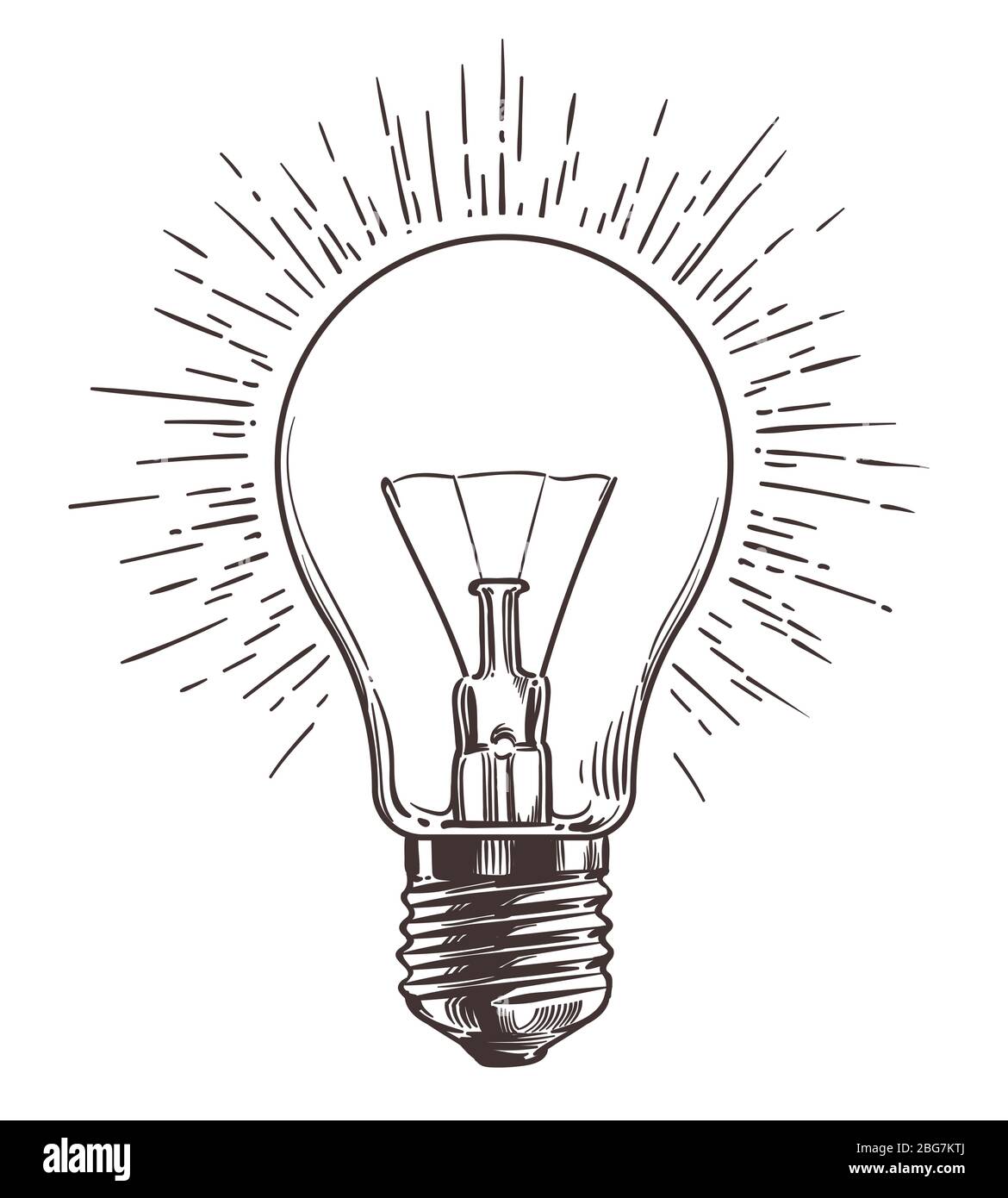 Edison Light Bulb Vector Clipart