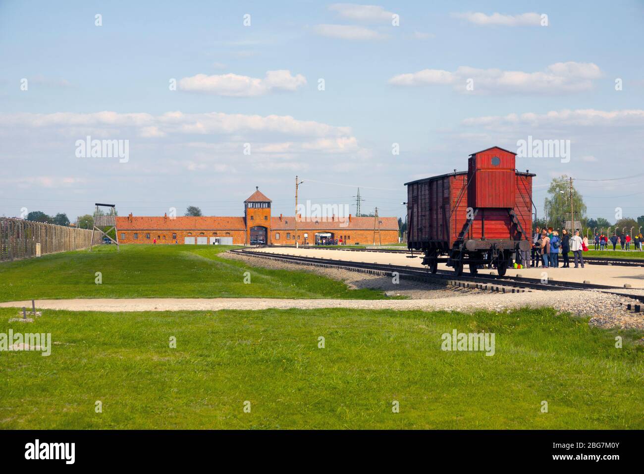 Boxcar Train Tracks Auschwitz Birkenau Concentration Camp Oświęcim ...