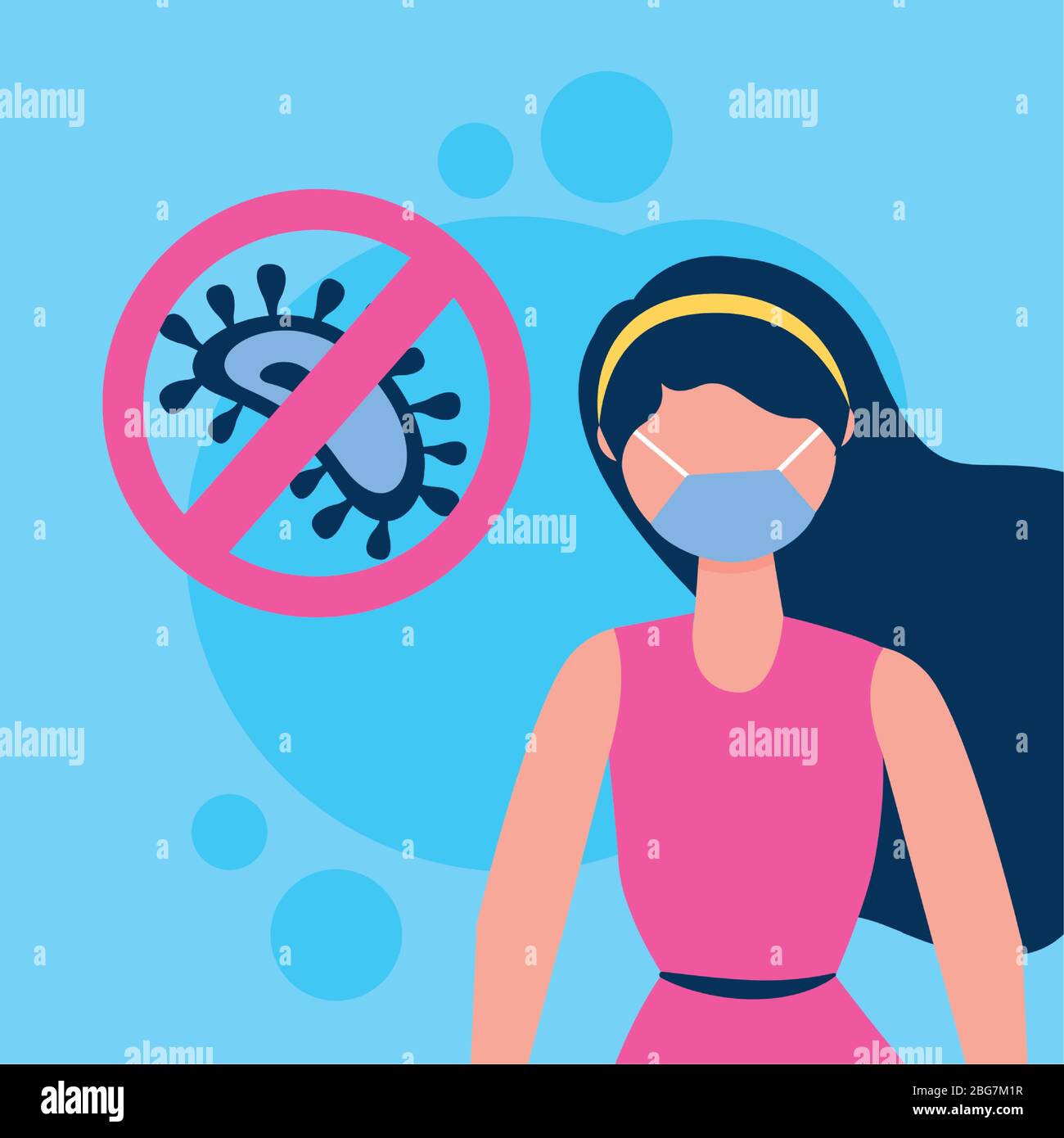 No face masks covid pandemic Stock Vector Images - Alamy