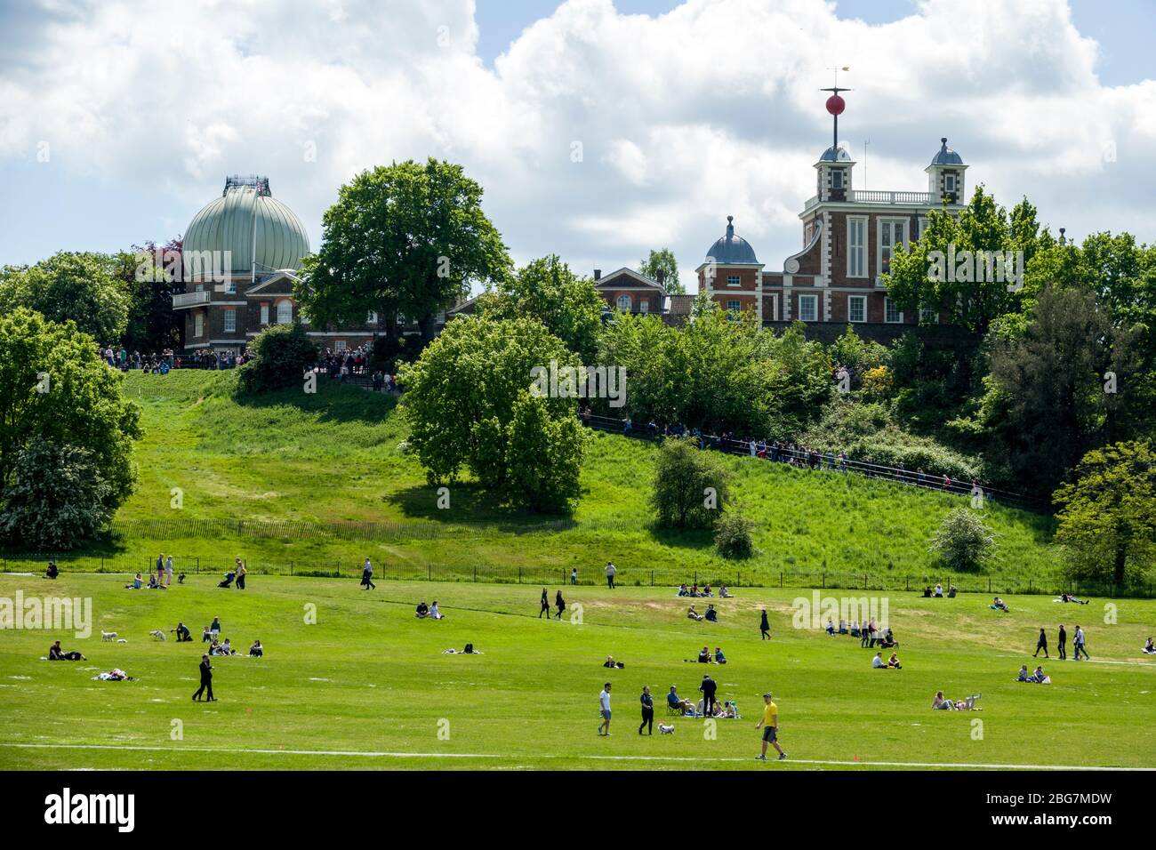Royal Observatory Gardens Greenwich England Prime Meridian Zero ...