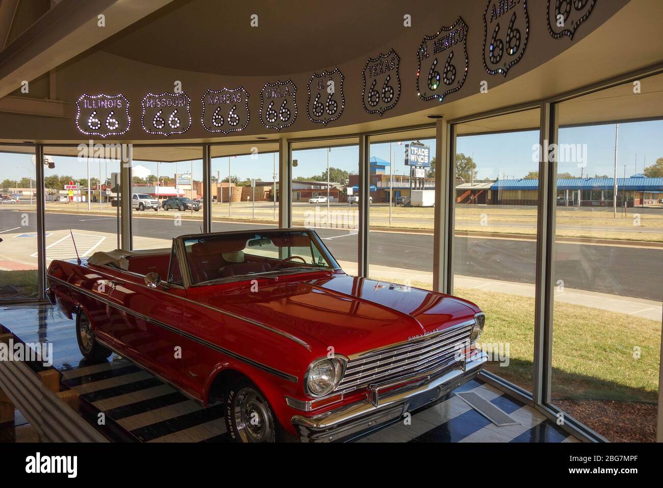 Interior of Route 66 Museum in Clinton, Oklahoma Stock Photo - Alamy