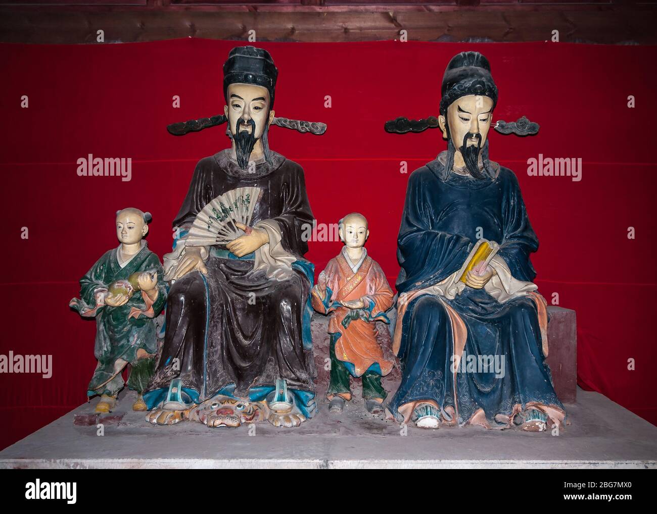 Fengdu, China - May 8, 2010: Ghost City, historic sanctuary. Colorful ...