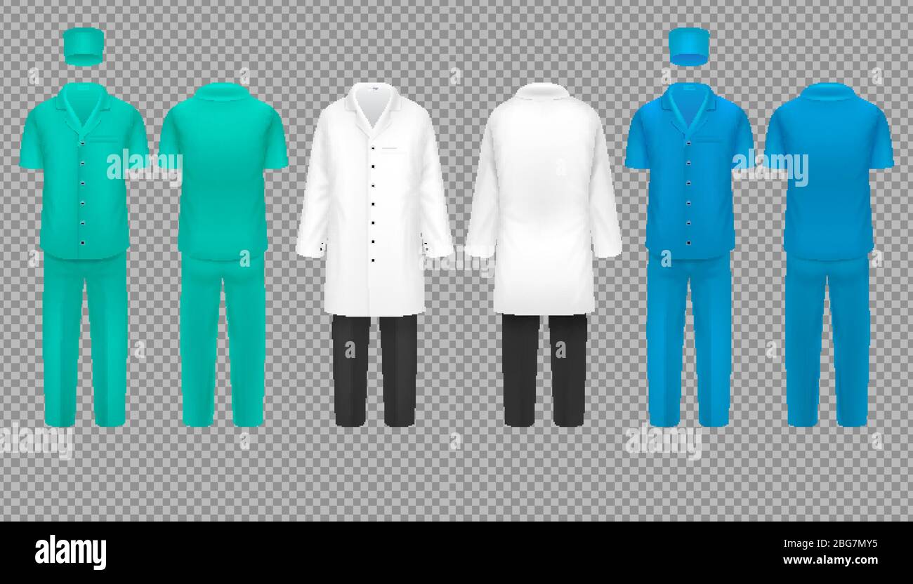 Medical doctor uniform, hospital nurse coat and surgeon suit ...