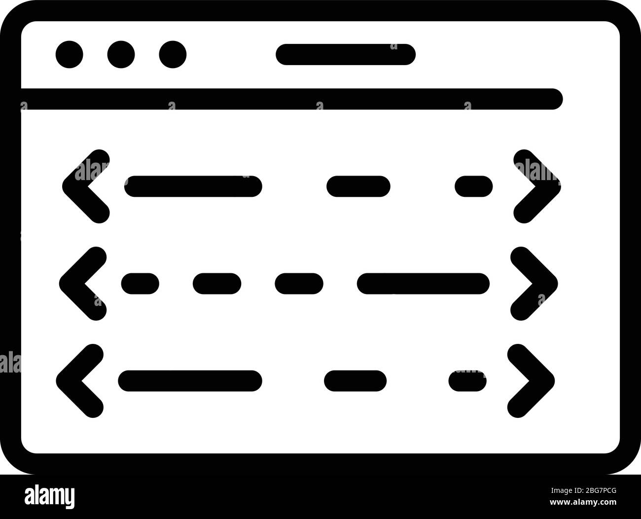 Coding application icon, outline style Stock Vector Image & Art - Alamy