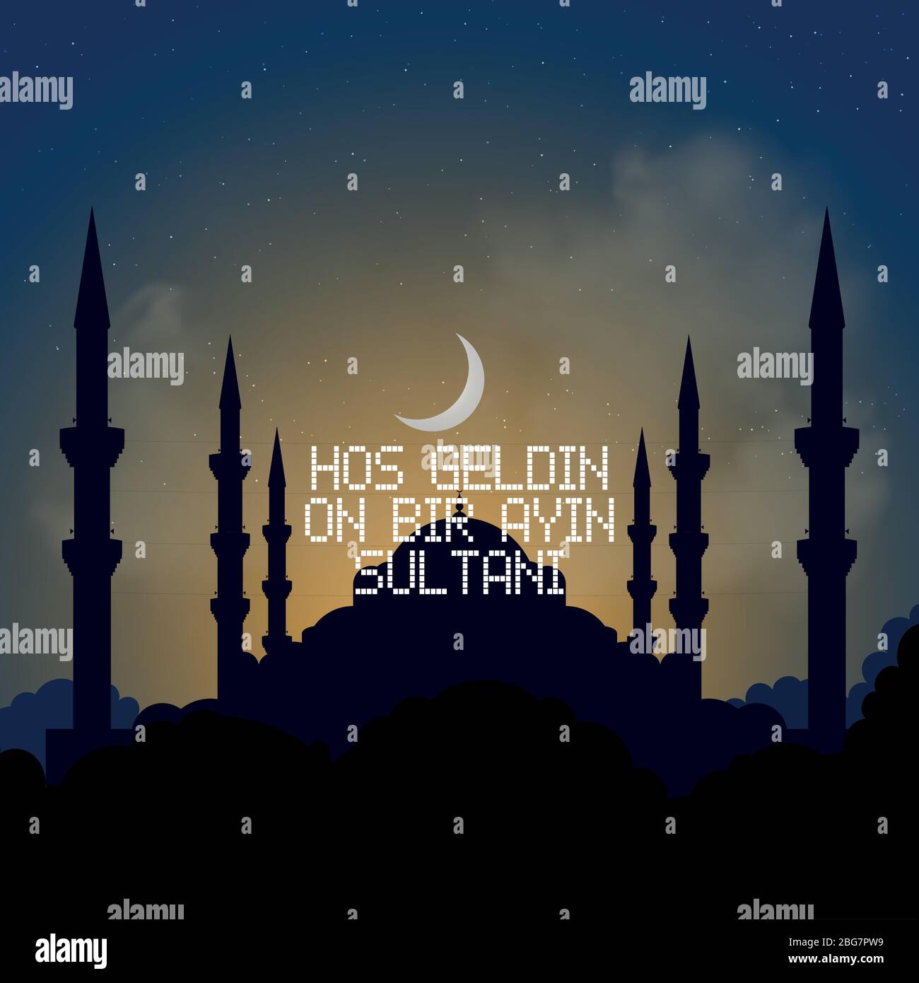 Hos geldin ya sehri ramazan Stock Vector Images - Alamy
