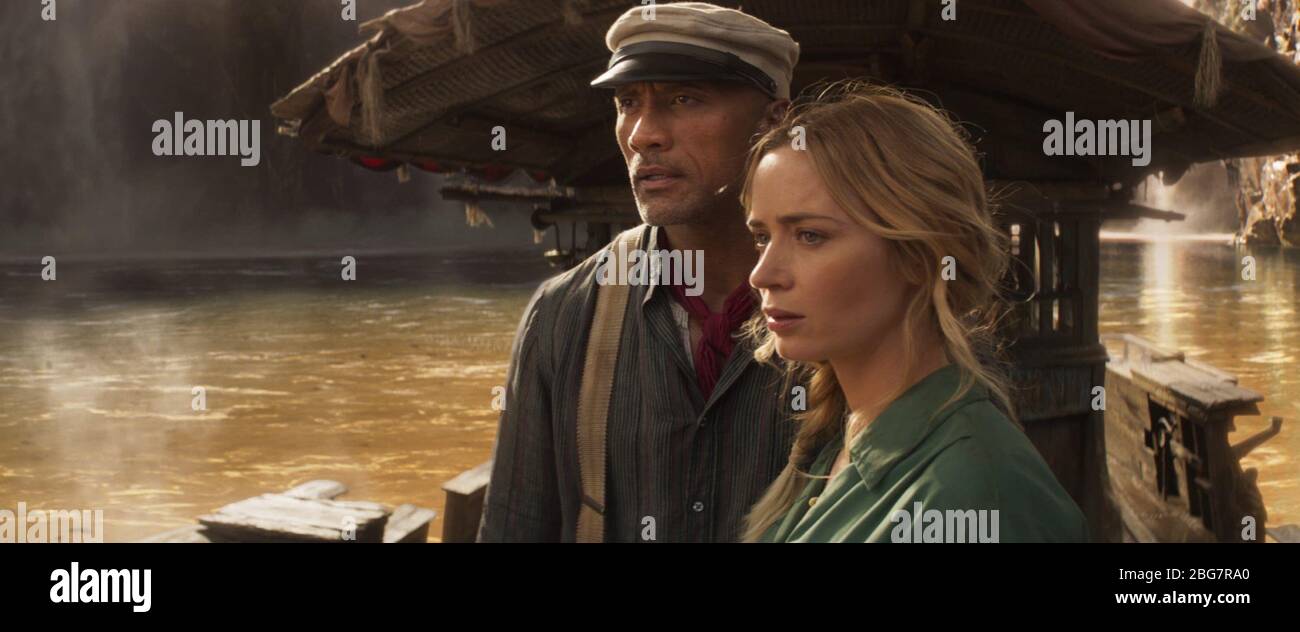 JUNGLE CRUISE, from left: Dwayne Johnson, Emily Blunt, 2021. © Walt ...