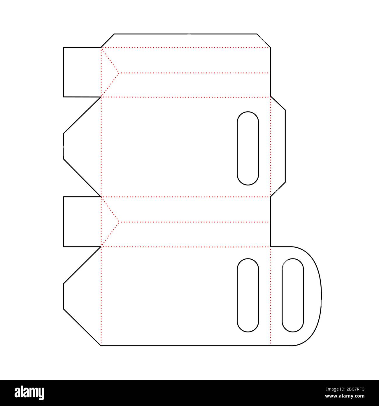 Simple retail packet scheme template on white Stock Vector Image & Art ...