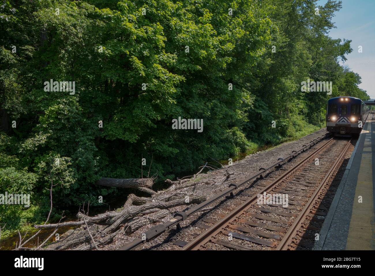 Suburban train stop hi-res stock photography and images - Alamy