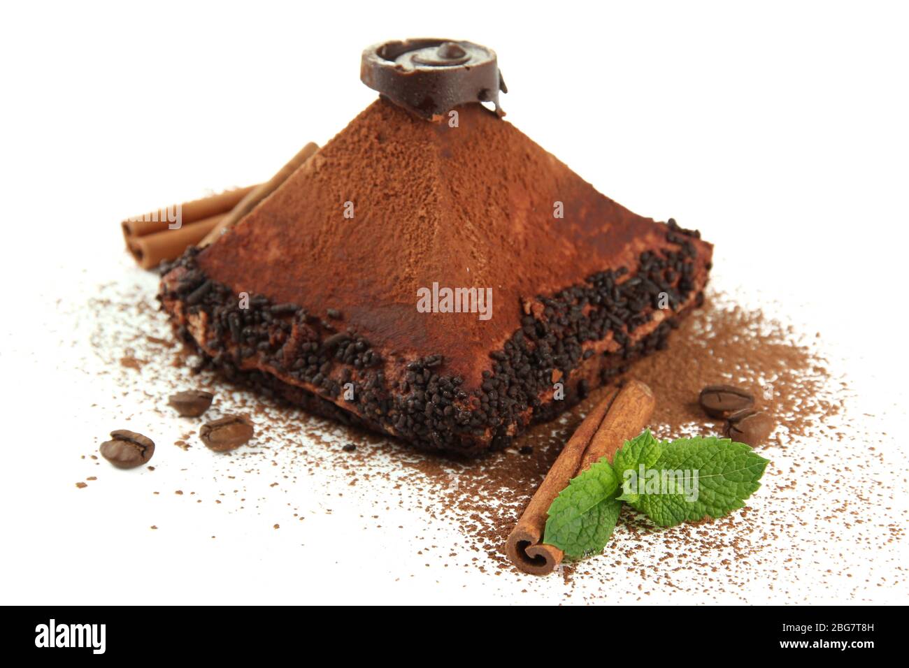Cake mint cinnamon isolated Cut Out Stock Images & Pictures - Alamy