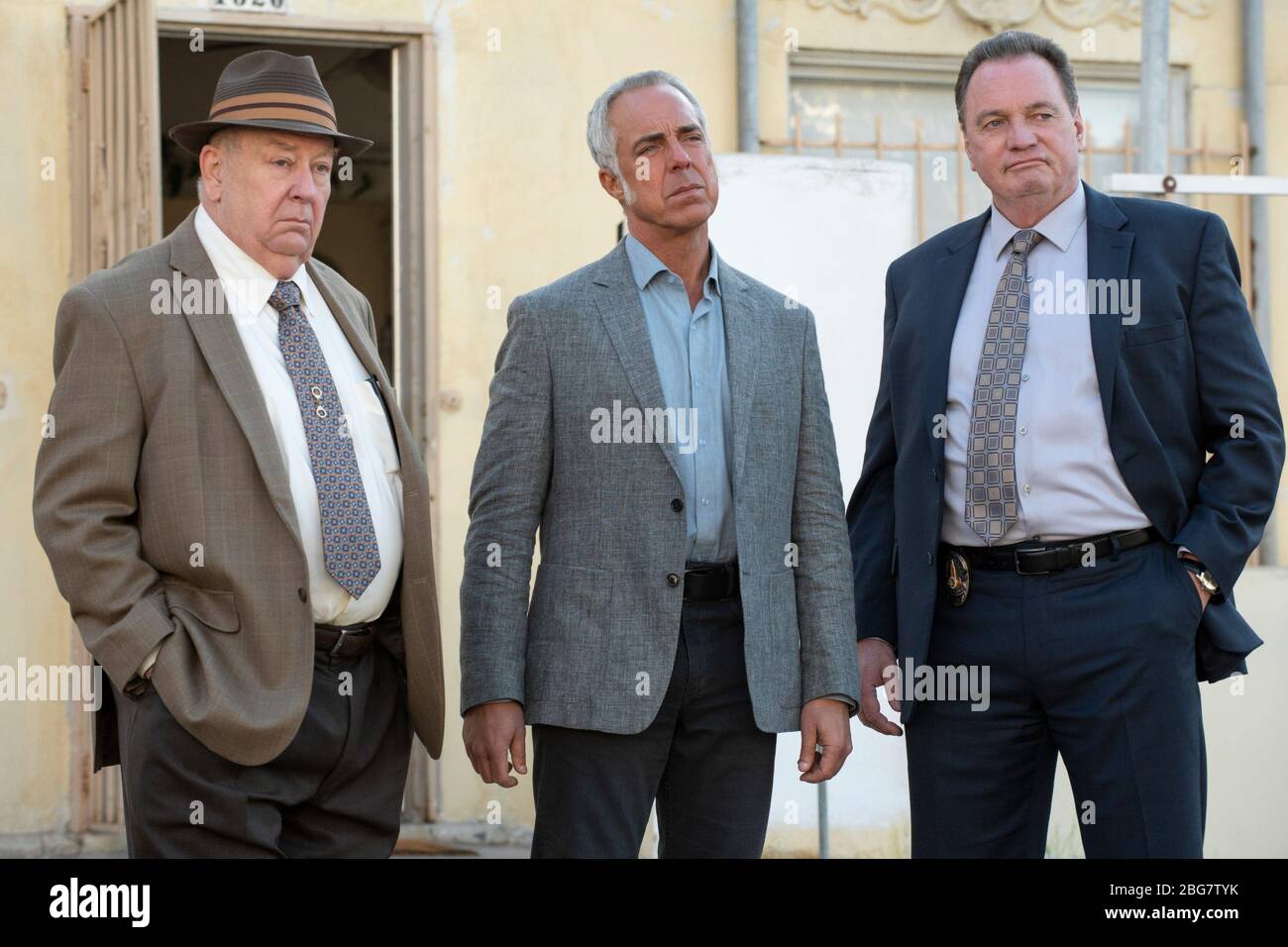 BOSCH, from left: Troy Evans, Titus Welliver, Gregory Scott Cummins ...