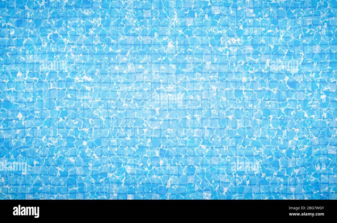 Swimming pool bottom caustics ripple and flow with waves background ...