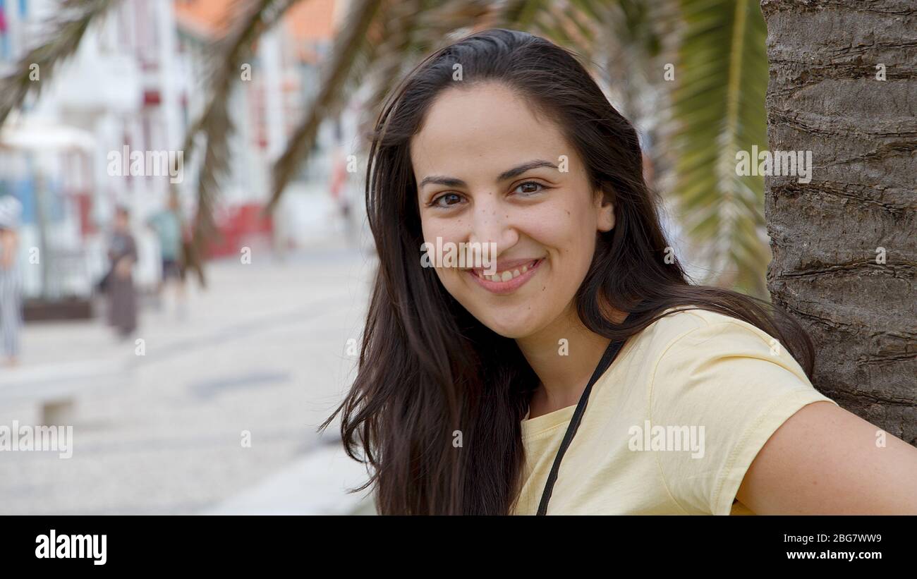 Portrait shot of a young Turkish woman Stock Photo - Alamy
