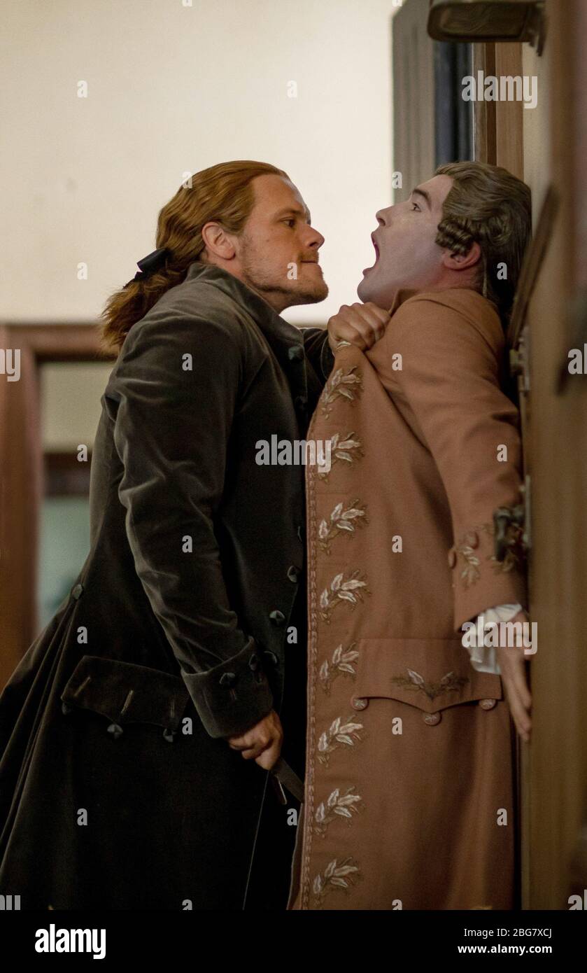 OUTLANDER, from left: Sam Heughan, Chris Donald, Better To Mary Than ...