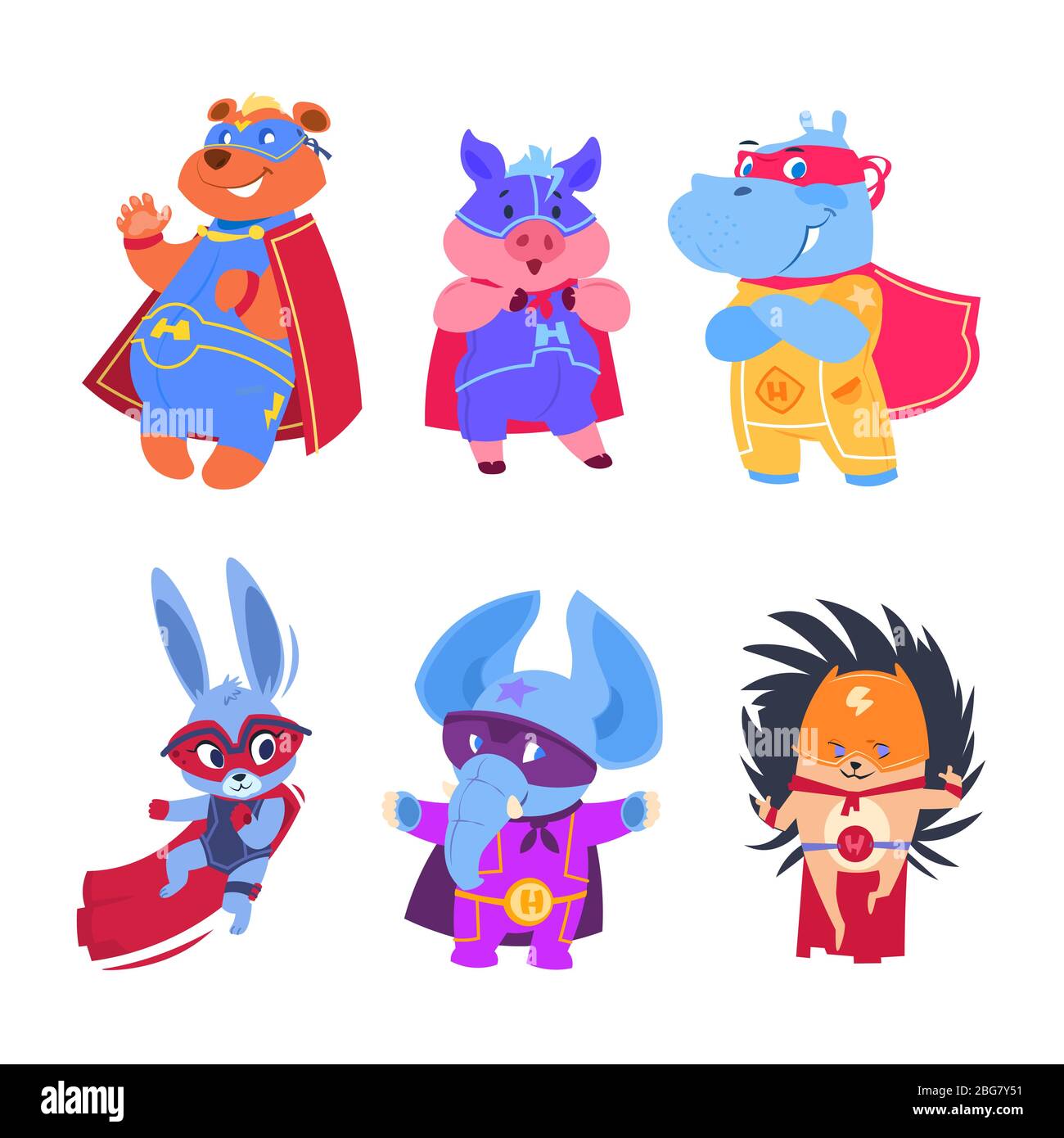 Cute Superhero Vector