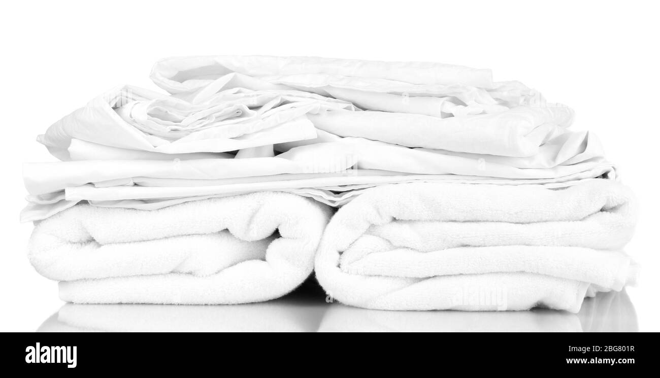 Stack sheets bed Black and White Stock Photos & Images - Alamy
