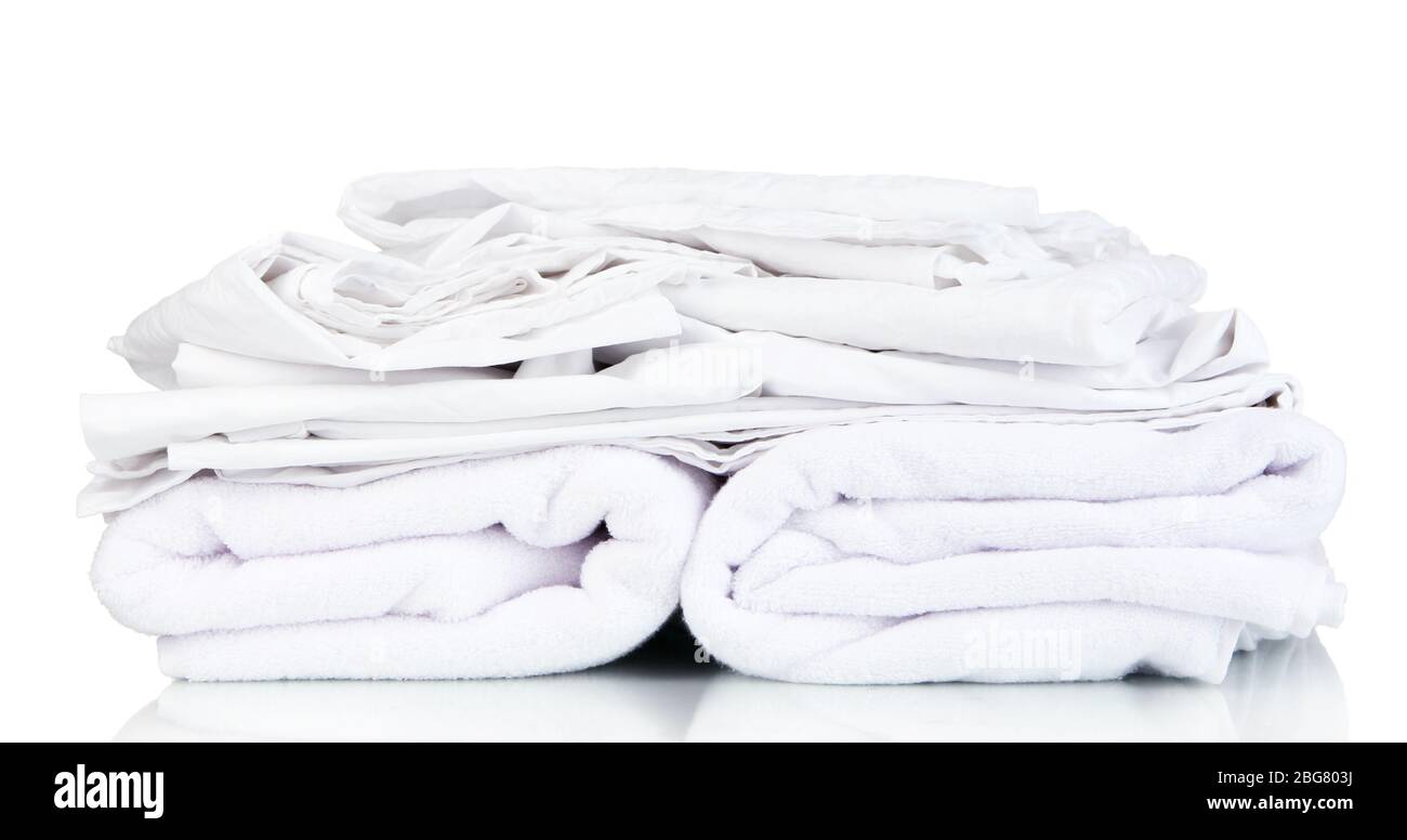 Rumpled sheets Cut Out Stock Images & Pictures - Alamy