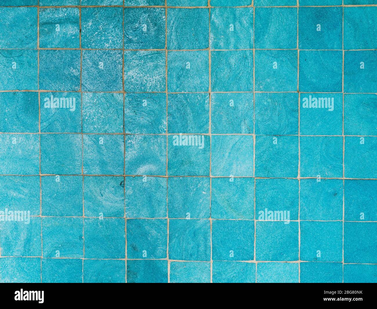 Blue retro mosaic tiles background Stock Photo - Alamy