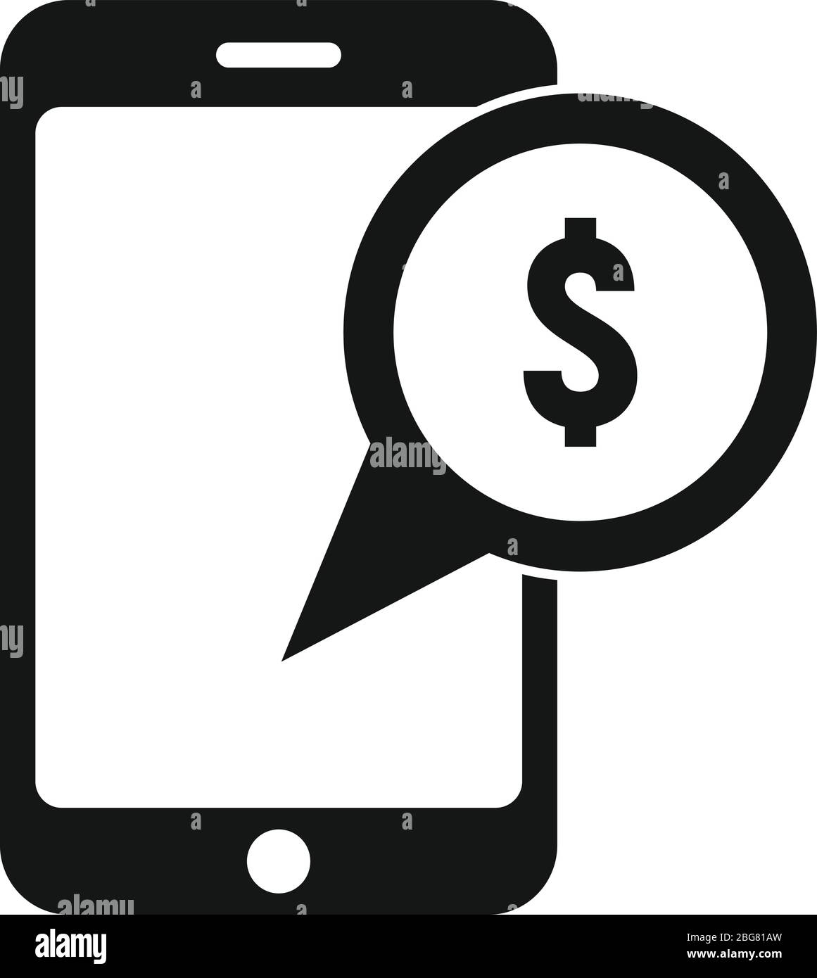 Success smartphone money transfer icon. Simple illustration of success ...