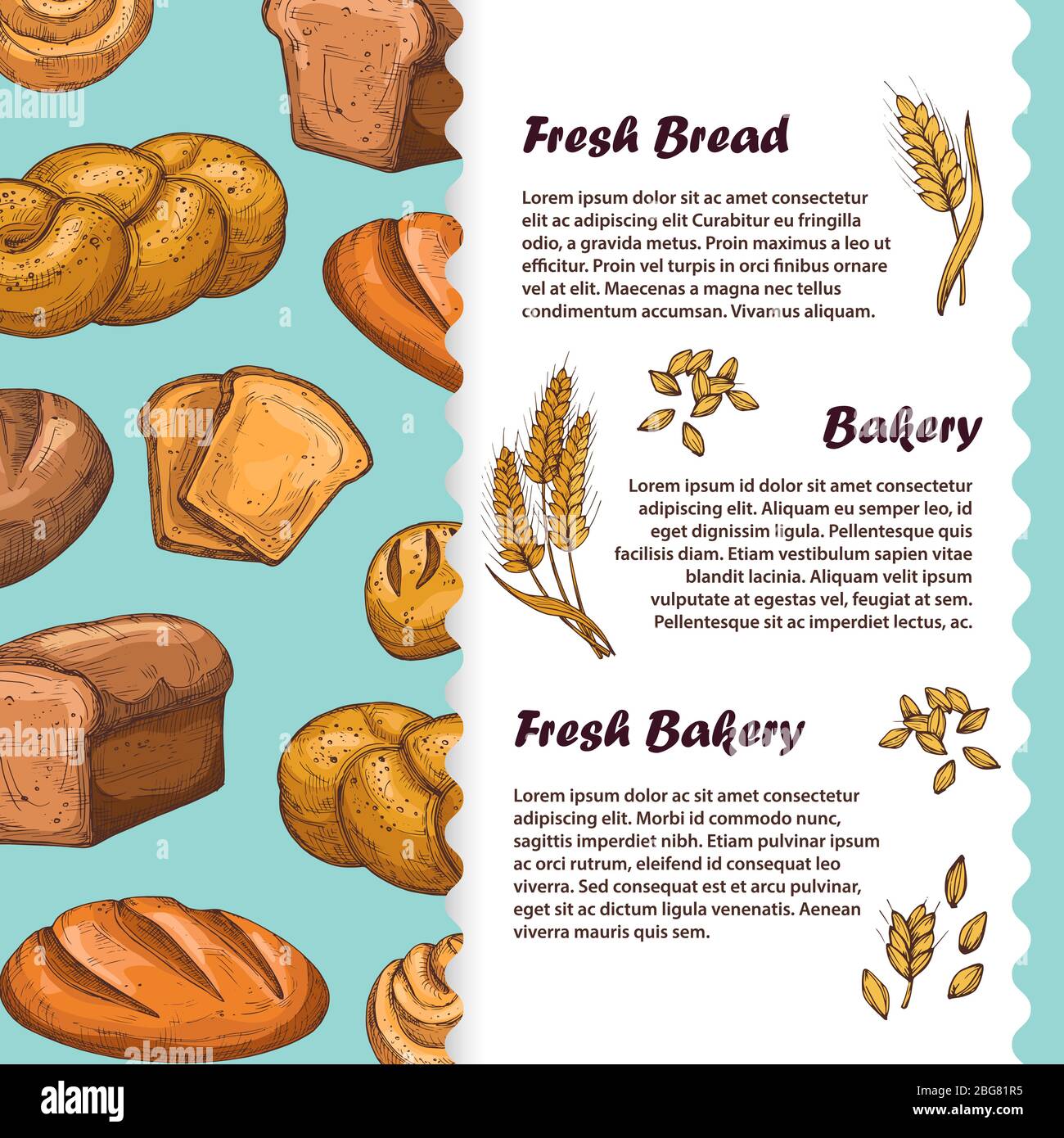 Bread bakery vector logo hi-res stock photography and images - Alamy