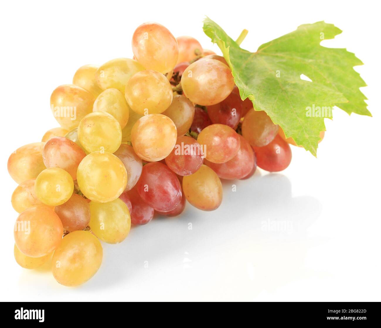 Ripe sweet grape, isolated on white Stock Photo - Alamy