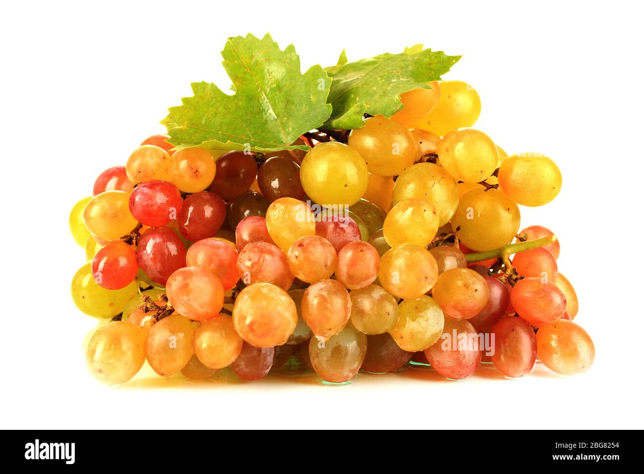 Ripe sweet grape, isolated on white Stock Photo - Alamy