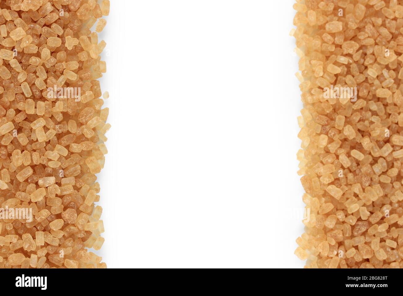 Brown sugar on white background Stock Photo - Alamy