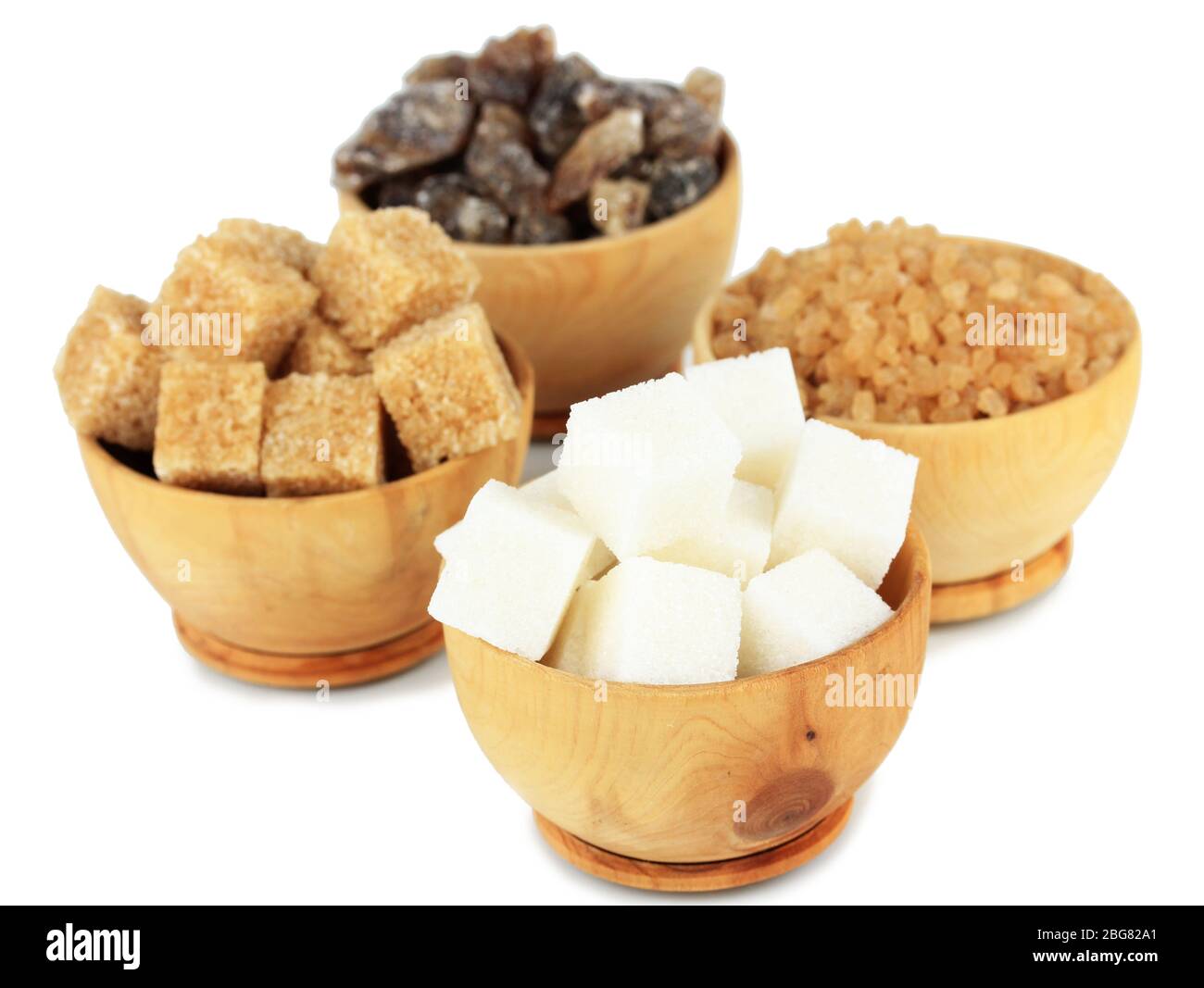 Sugar types in white bowls hi-res stock photography and images - Alamy