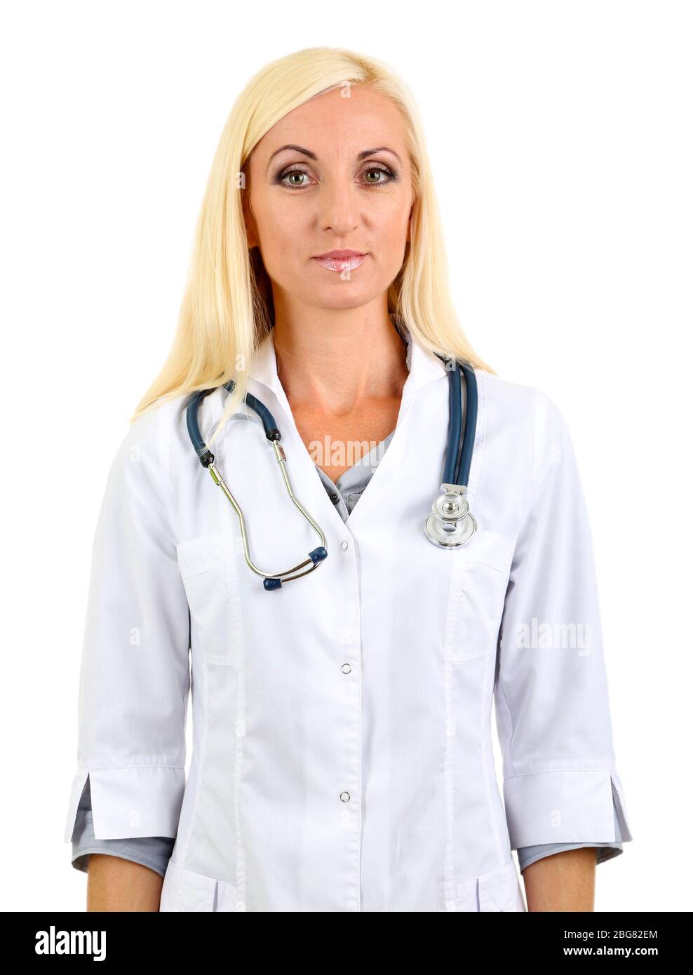 Medical worker isolated on white Stock Photo - Alamy
