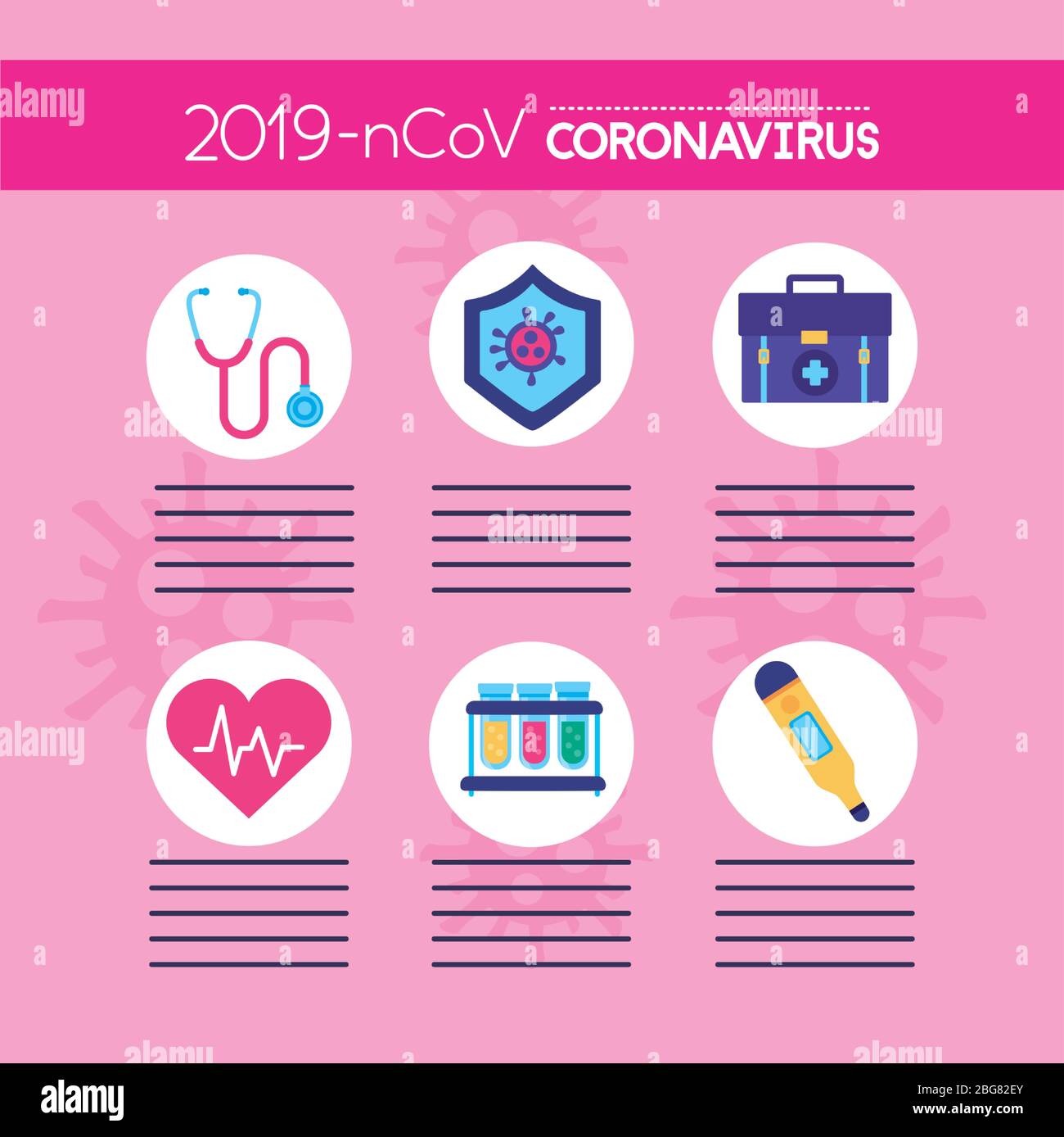 covid19 pandemic infographics with set icons Stock Vector Image & Art ...