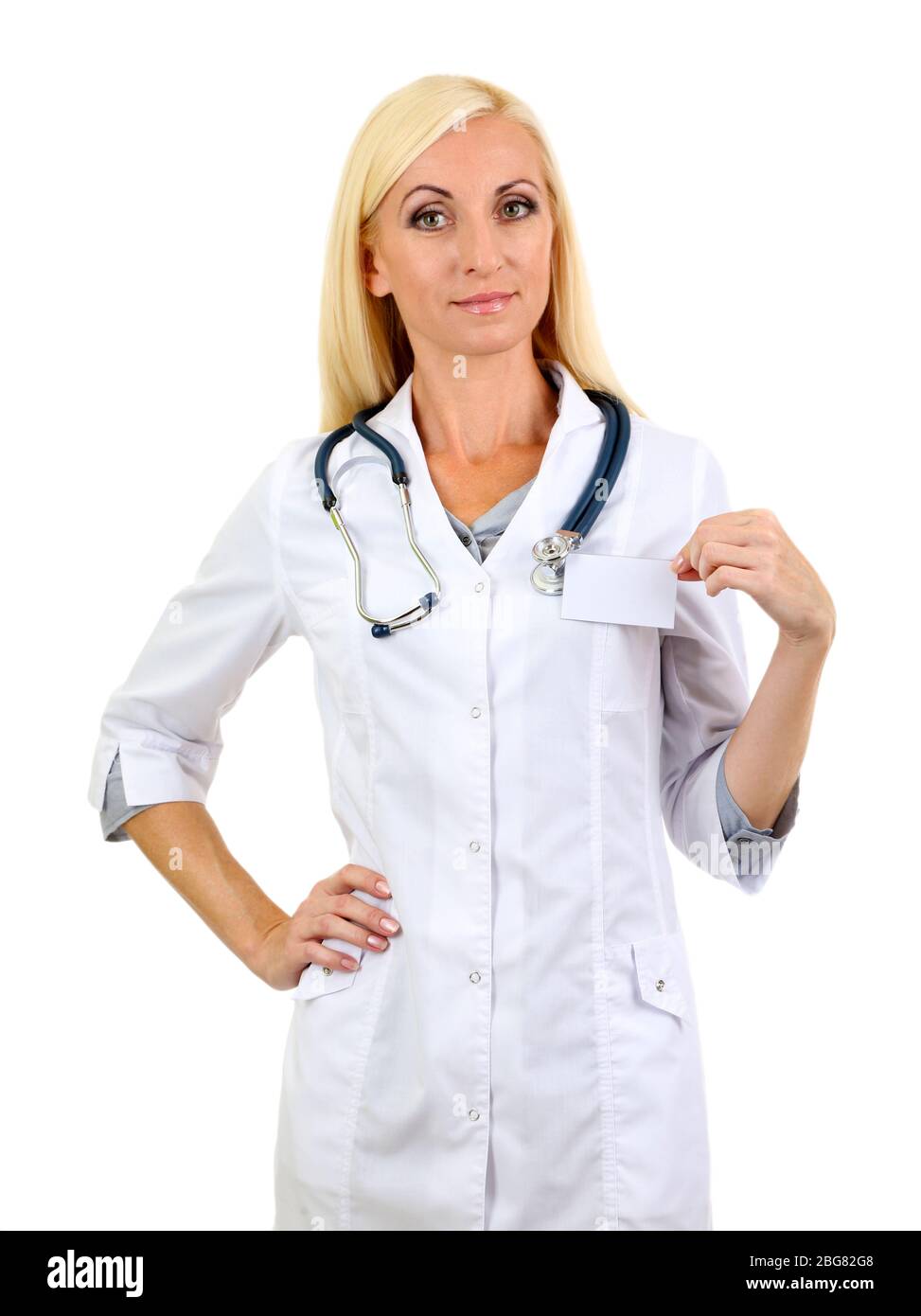 Medical worker isolated on white Stock Photo - Alamy