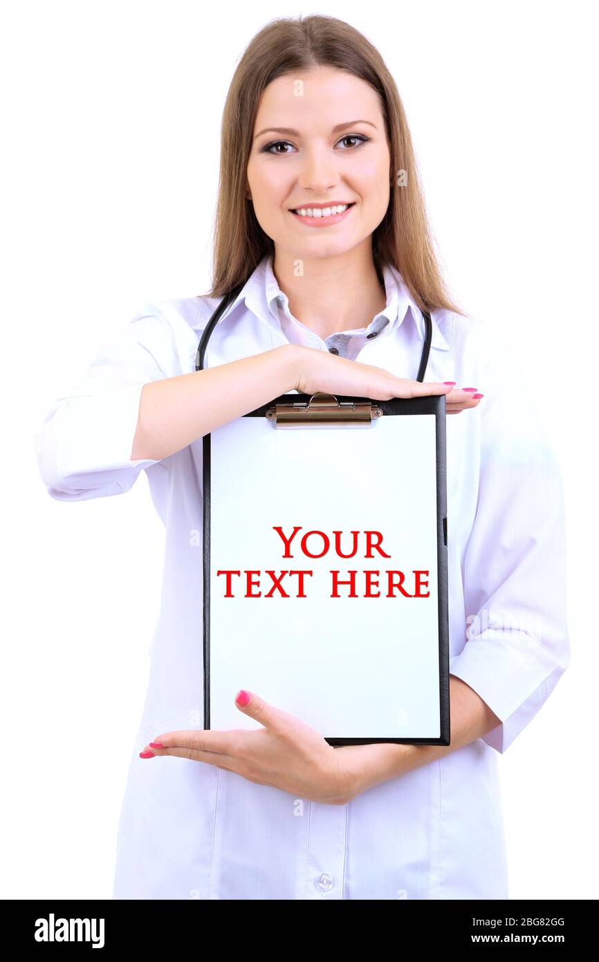 Medical worker text on paper hi-res stock photography and images - Alamy