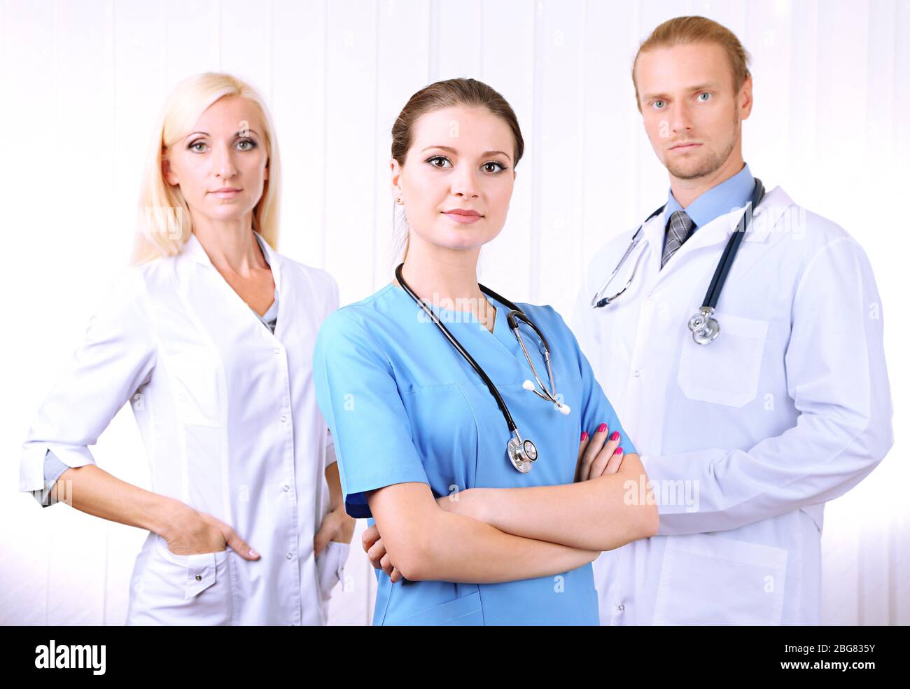 Medical workers in office Stock Photo - Alamy