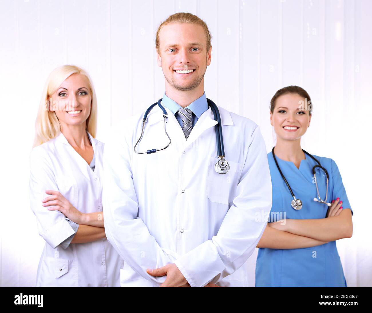 Medical workers in office Stock Photo - Alamy