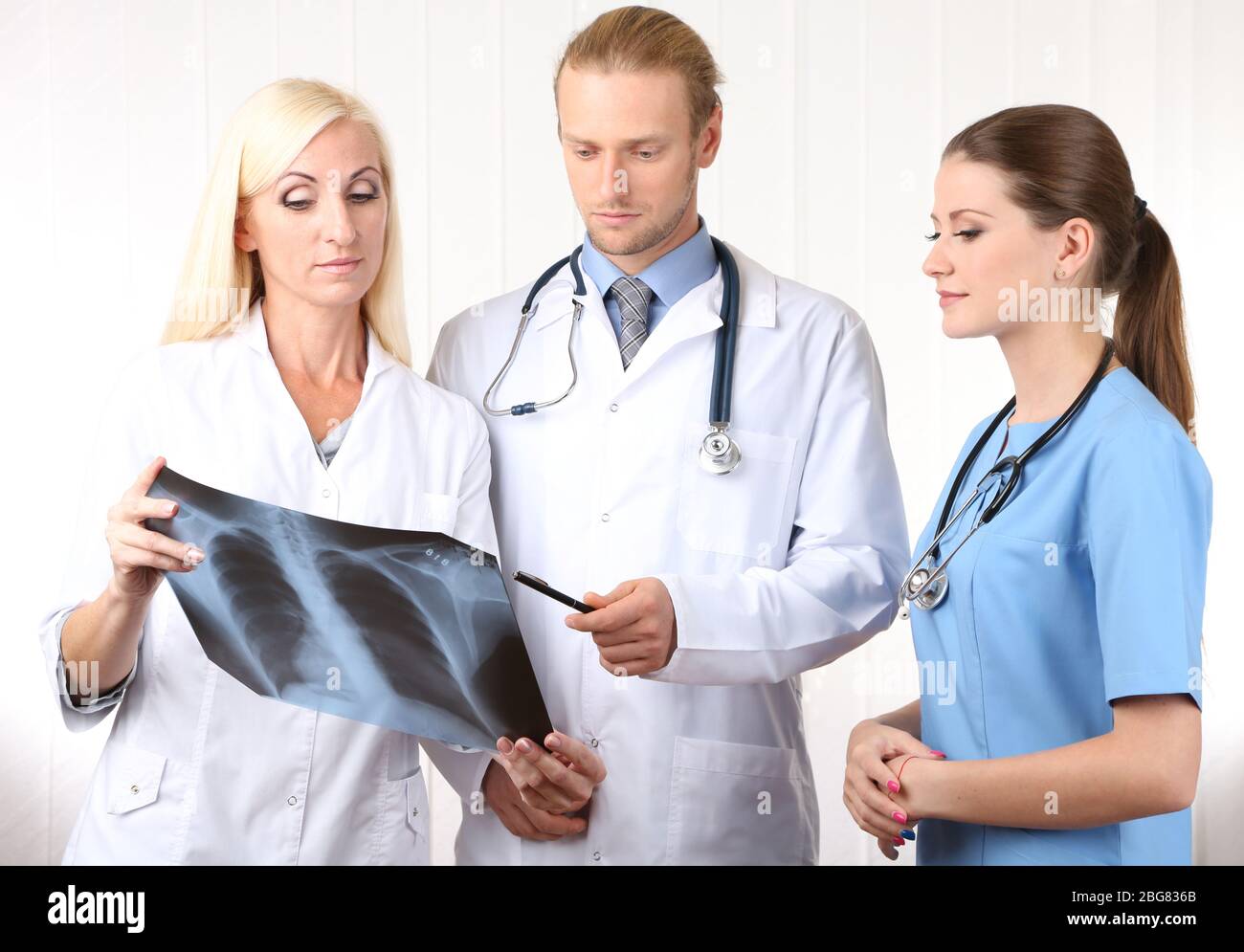 Medical workers in office Stock Photo - Alamy