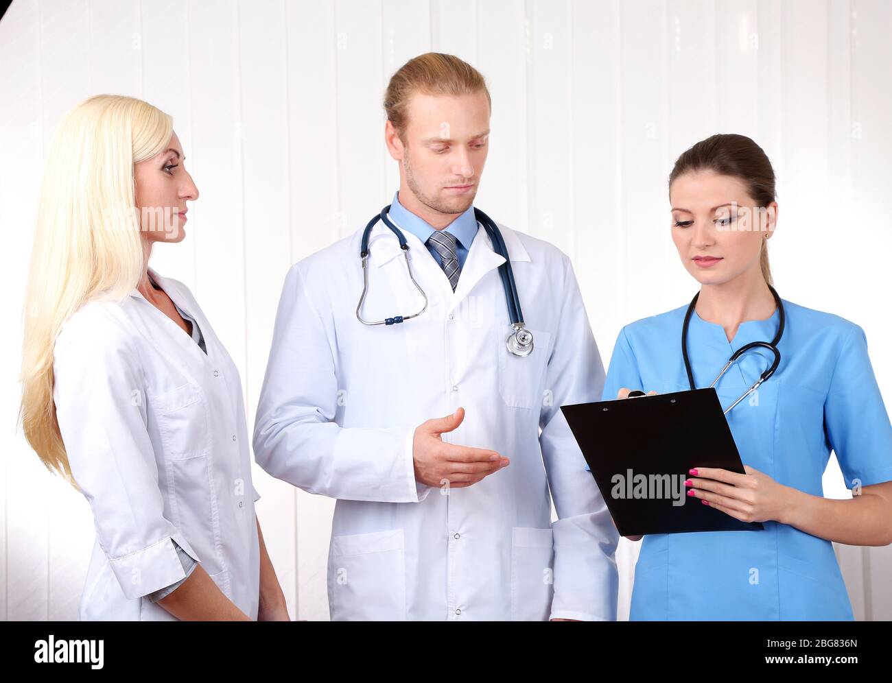 Medical workers in office Stock Photo - Alamy
