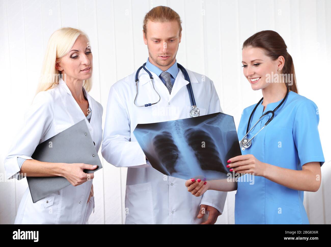 Medical workers in office Stock Photo - Alamy