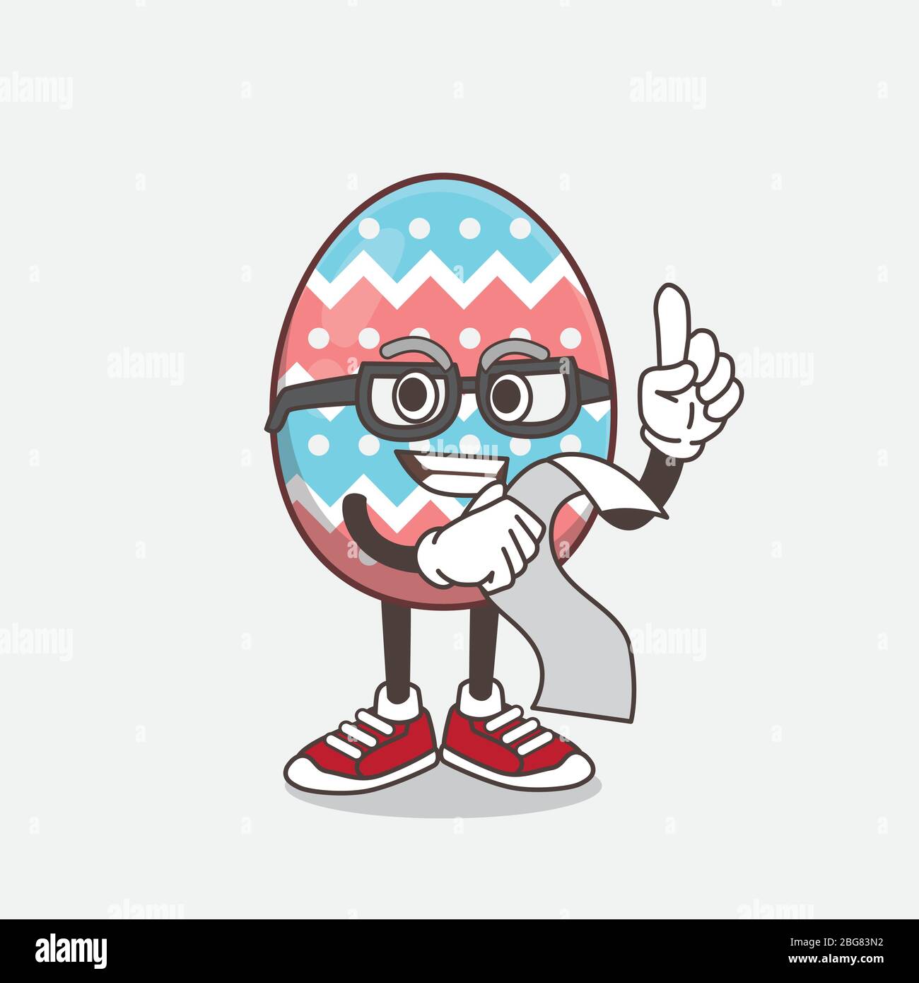 Illustration of Easter Egg Mascot Vector Character with Pose Stock ...