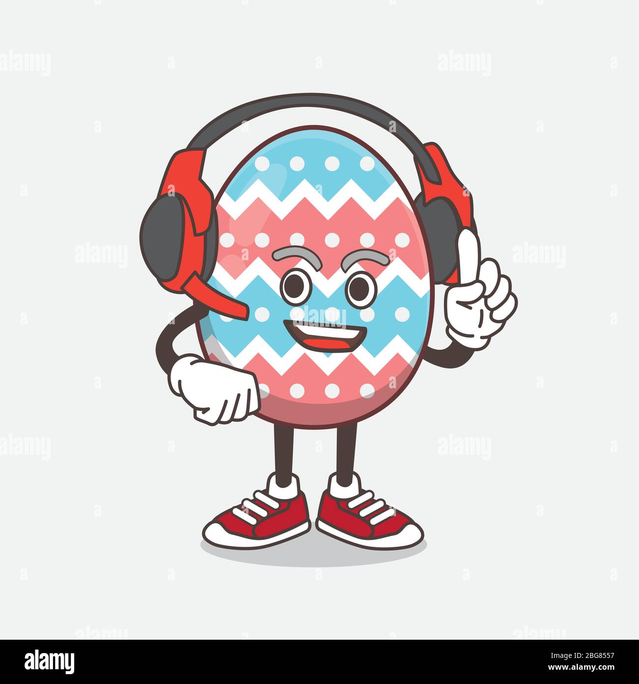 Illustration of Easter Egg Mascot Vector Character with Pose Stock ...